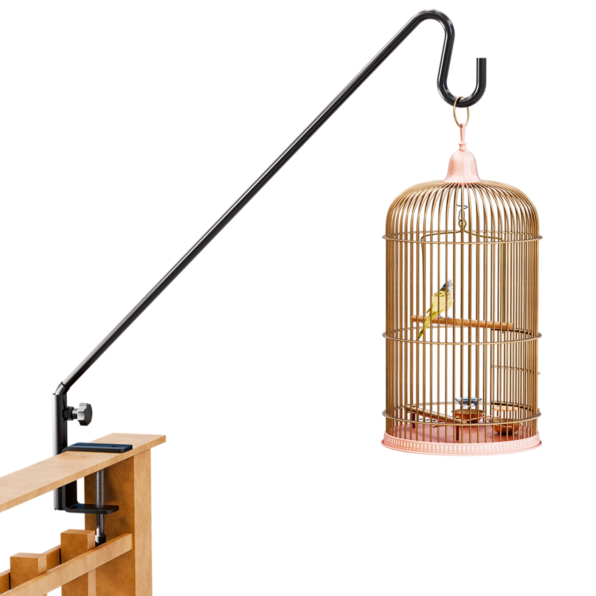 Amazon.com: Idzo 28 Inch Railing Hook, Deck Hook for Bird Feeder Pole ...