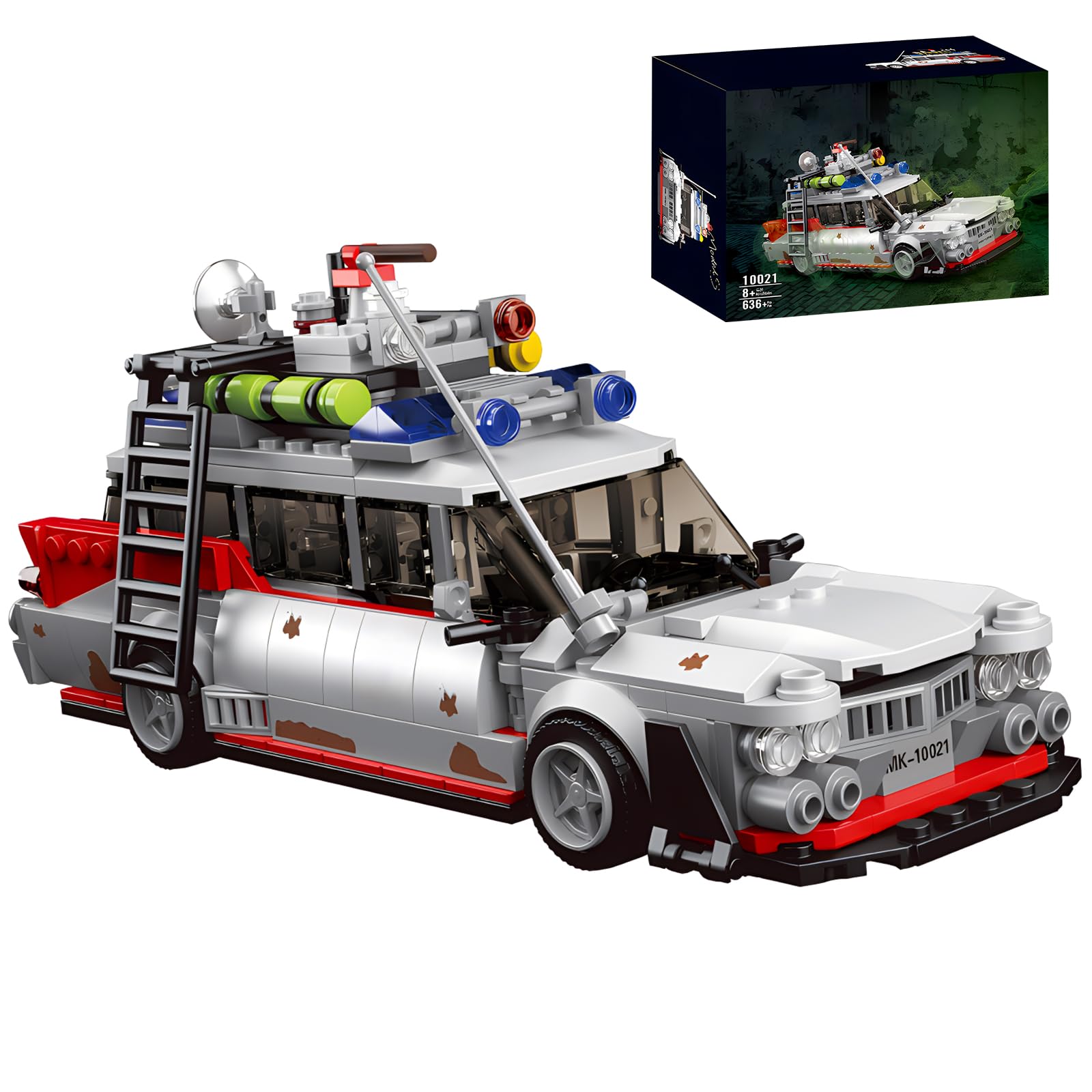 Amazon.com: LINYIXUN ecto 1 Ghost Busters Cars buiding Block Sets for ...