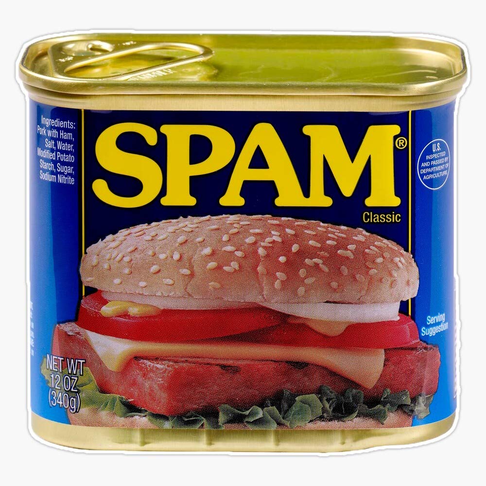 Amazon.com - Spam Sticker Vinyl Bumper Sticker Decal Waterproof 5"