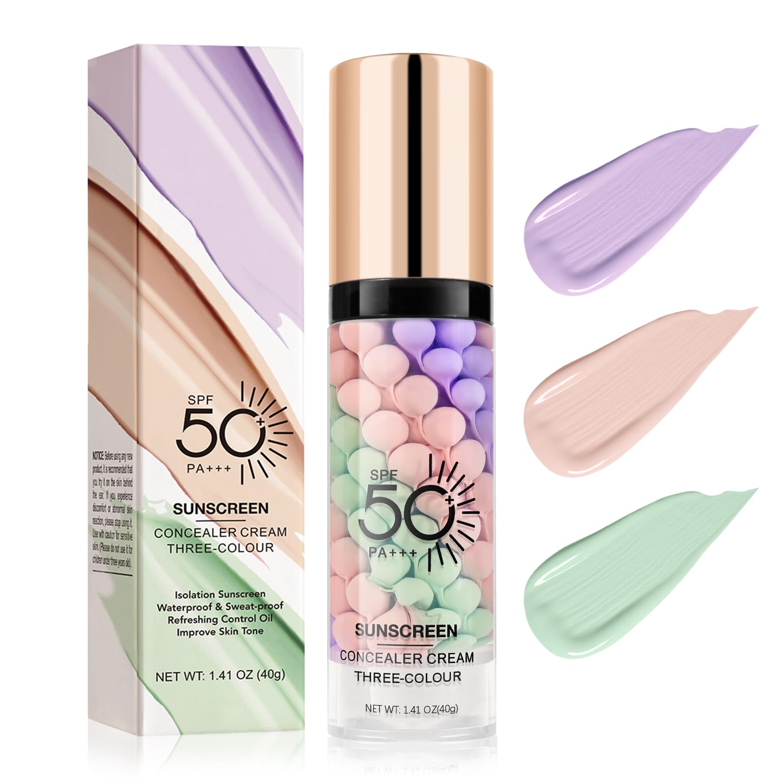 Amazon.com : KYDA Color Correcting Facial Serum, SPF 50 PA ...