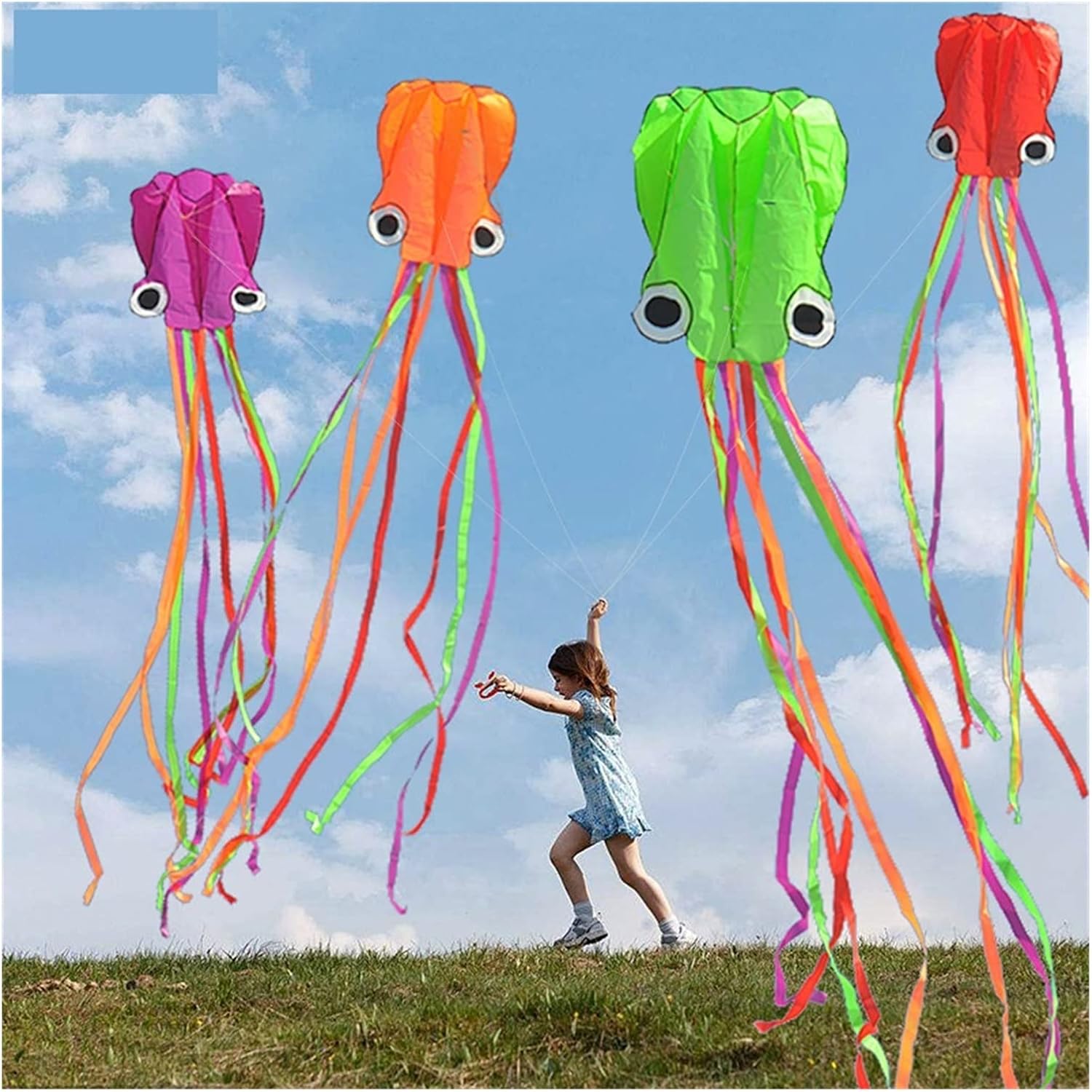 Amazon.co.jp: Kite 3M Octopus Kite Cartoon Animal Outdoor Fly Fly Easy ...