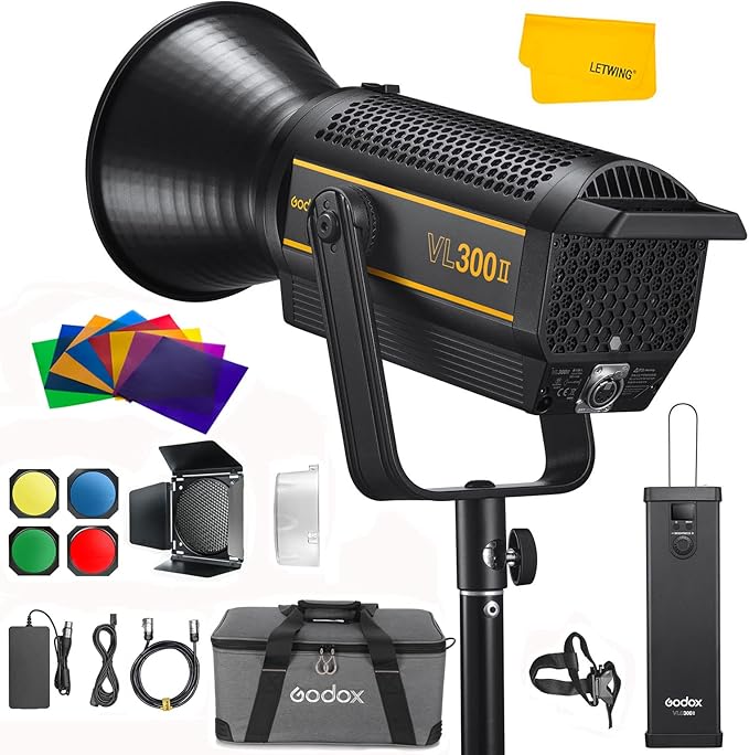 Amazon.com : Godox VL300 II LED Video Light, 320W 5600K Daylight ...