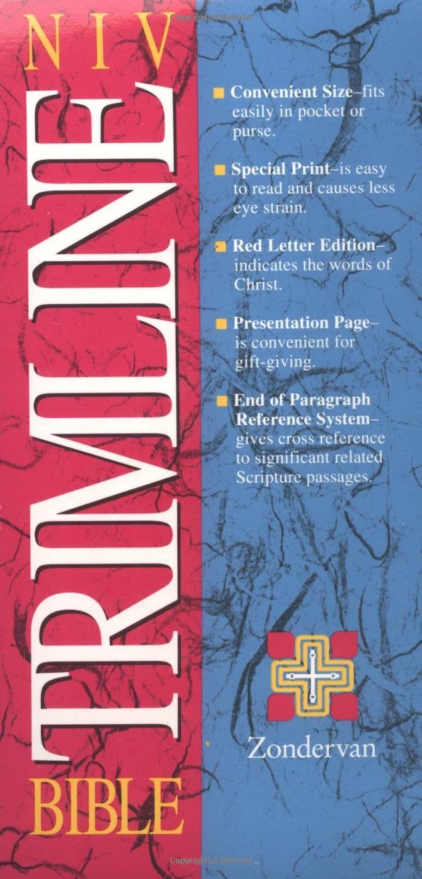 NIV Trimline Bible, Snap Flap, Burgundy: Zondervan: 9780310912149 ...