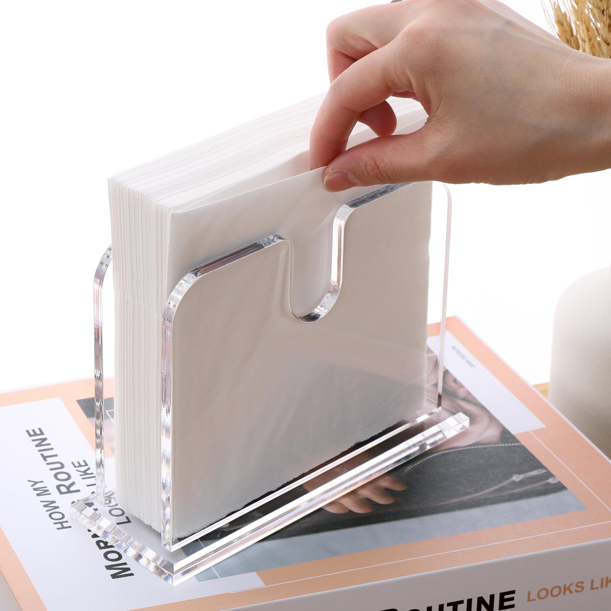 Snapklik.com : Acrylic Napkin Holder, Clear Napkin Holder For Table ...