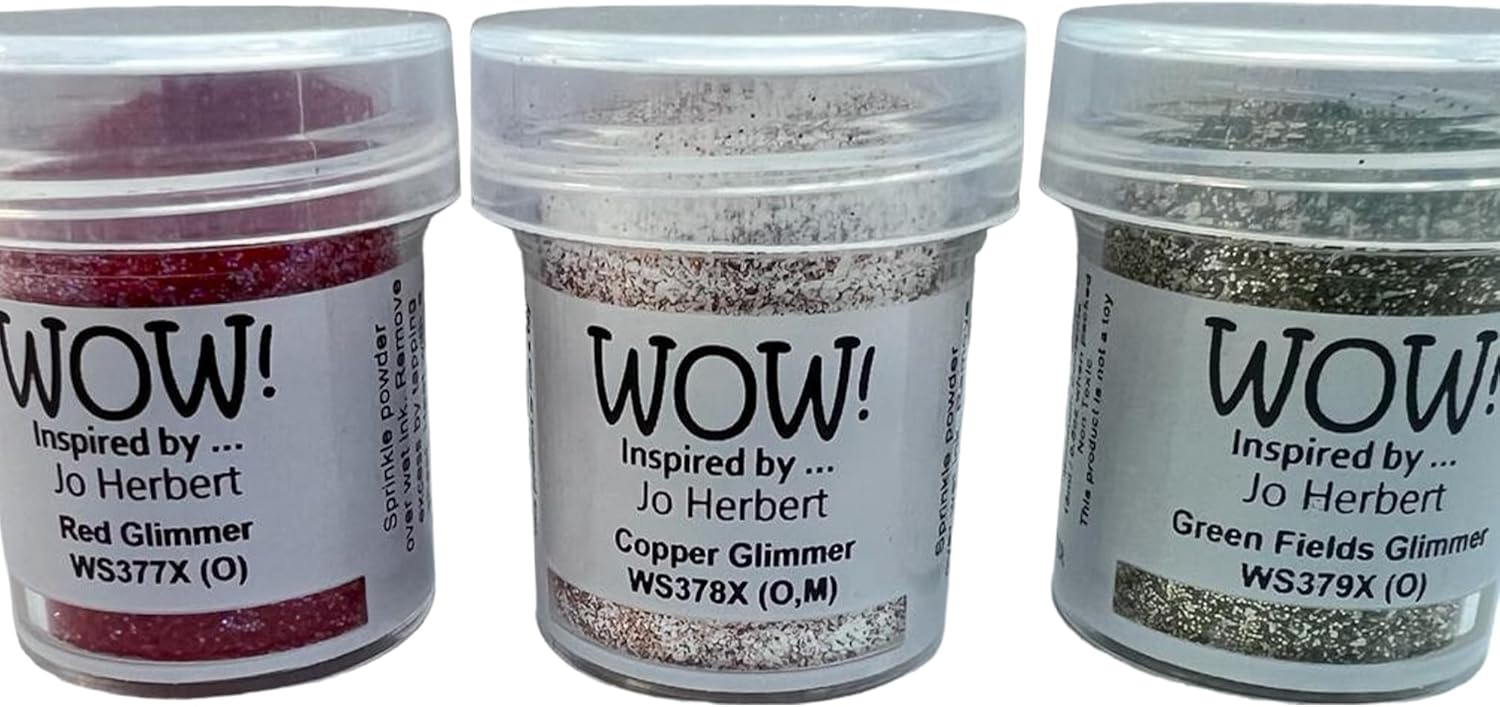 Amazon.com: 3 x Wow! Embossing Powders 15ml | RED Glimmer, Copper ...