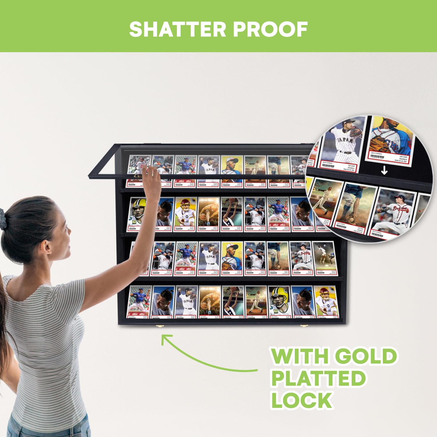 Snapklik.com : Flybold Sports Card Display Case - Graded Card Display ...