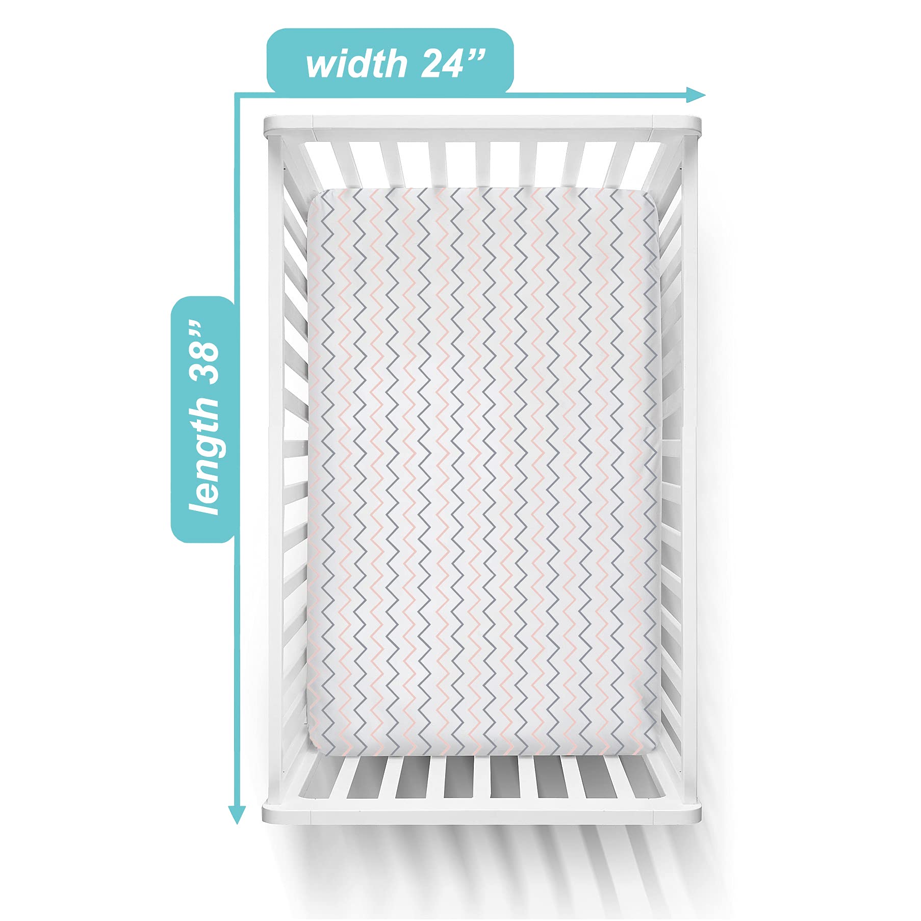 Snapklik.com : American Baby Company 100% Natural Cotton Fitted Mini ...