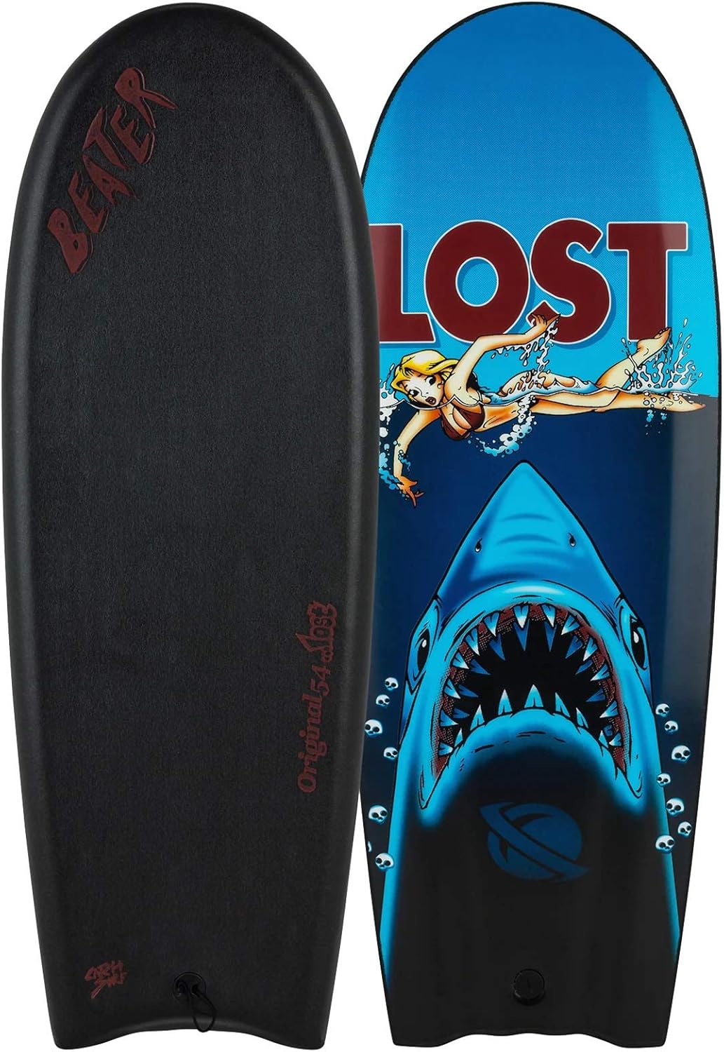 Amazon.com : Catch Surf Beater Board Original Lost Ed6-Black x Shark ...