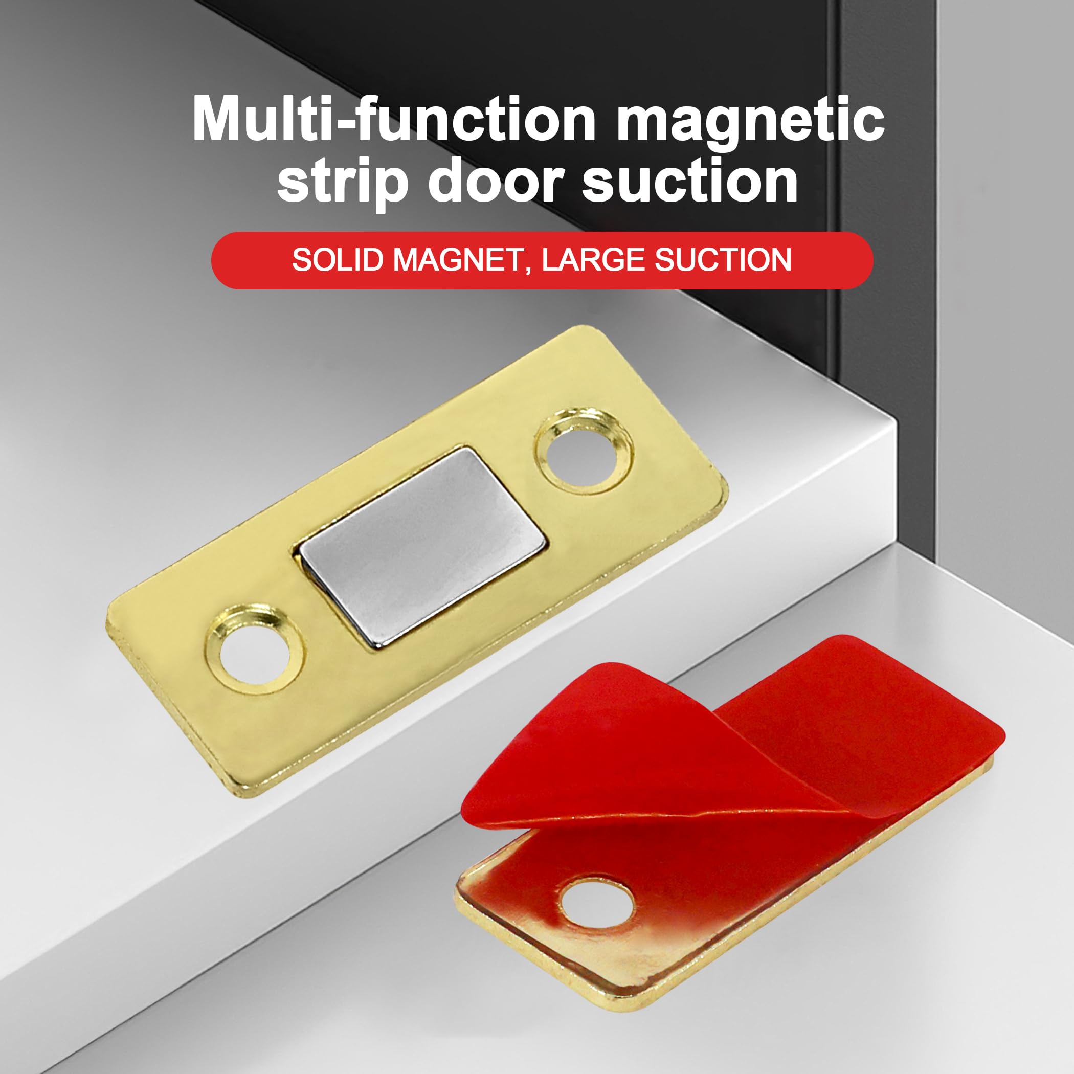 Snapklik.com : Cabinet Magnetic Catch, 20 Pack Gold Ultra Thin Magnetic ...