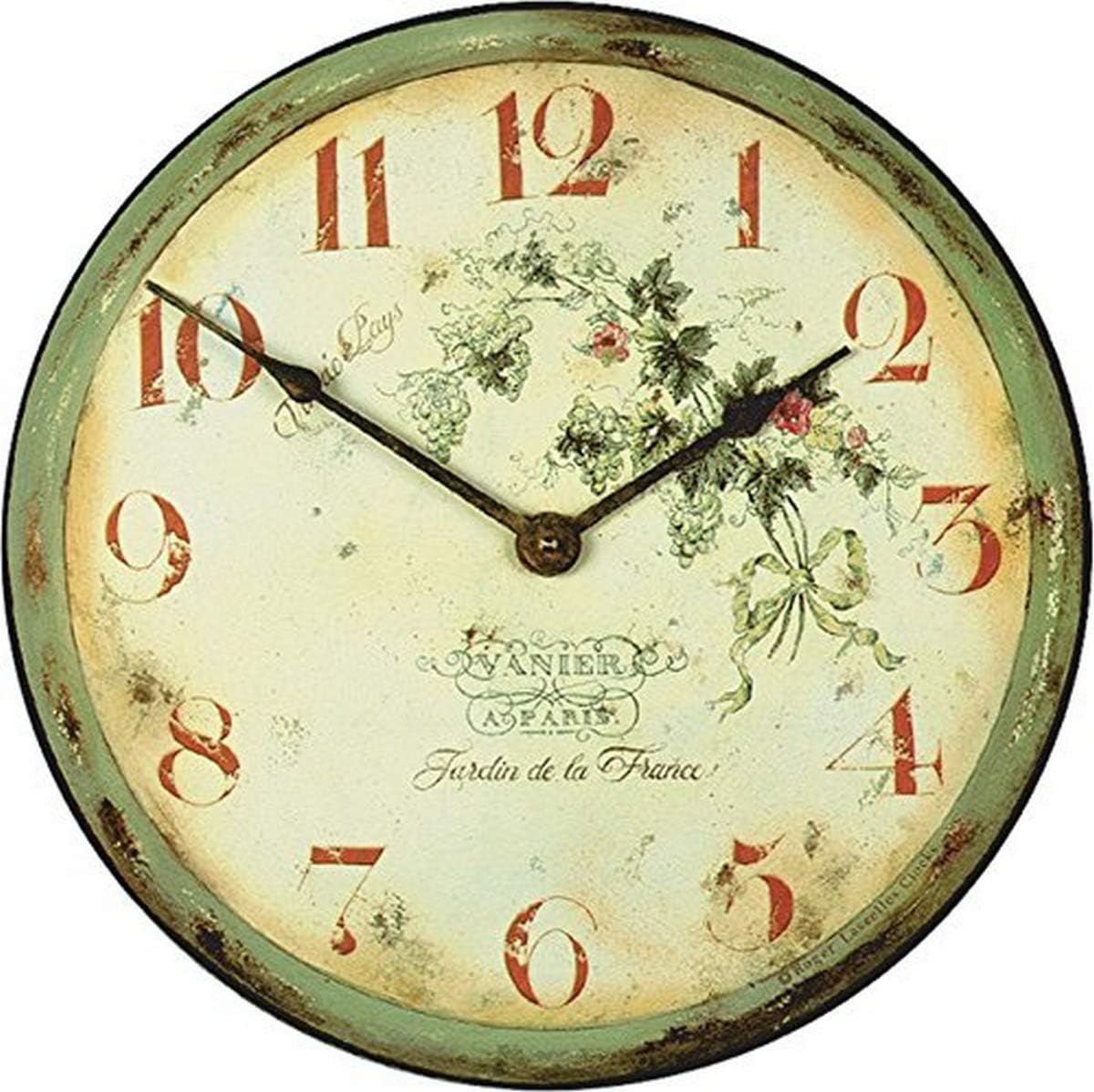 Amazon.com: Roger Lascelles French Vineyard Wall Clock, 14.2-Inch ...