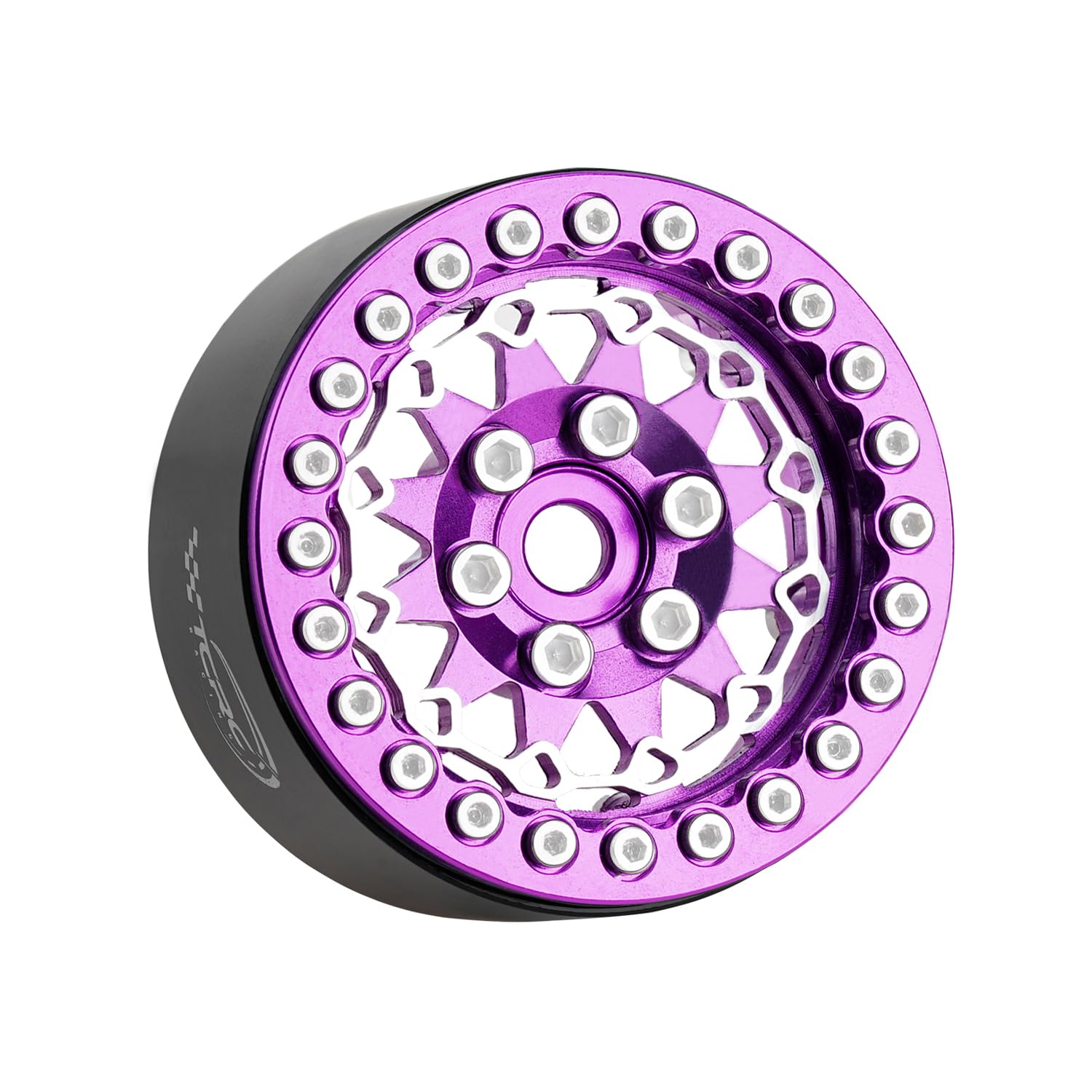 Amazon.com: TCRC 4PCS Aluminum 1.9 Inch Beadlock Wheels Hubs for Axial ...
