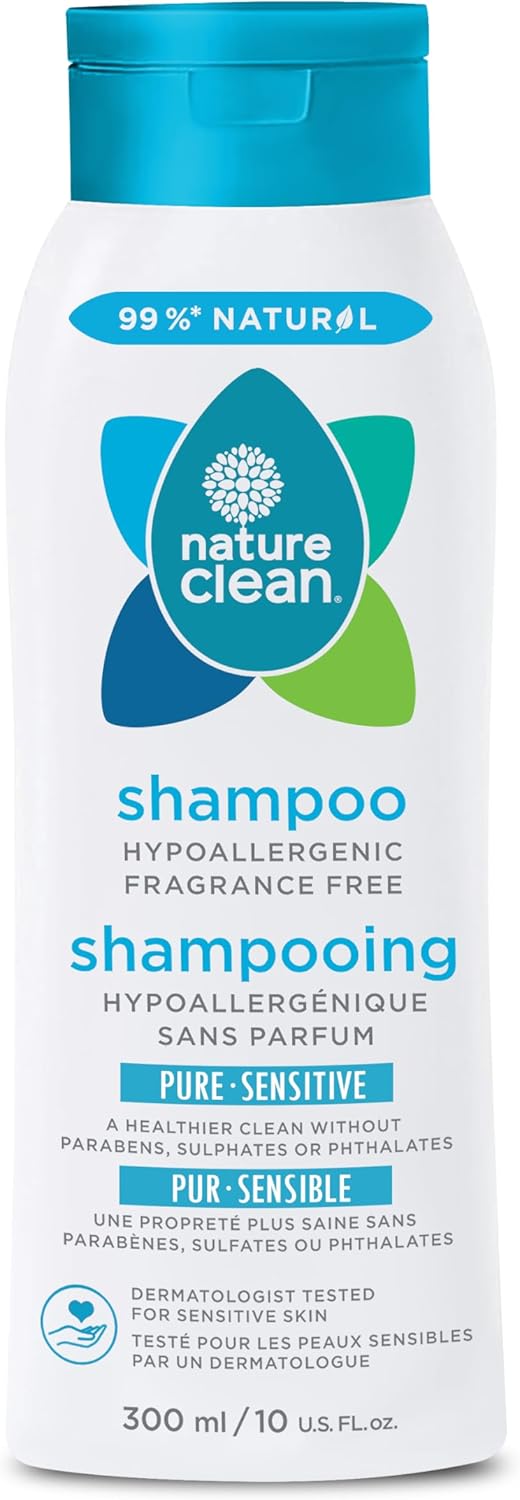 Nature Clean Pure Sensitive Shampoo, Hypoallergenic, Fragrance Free ...