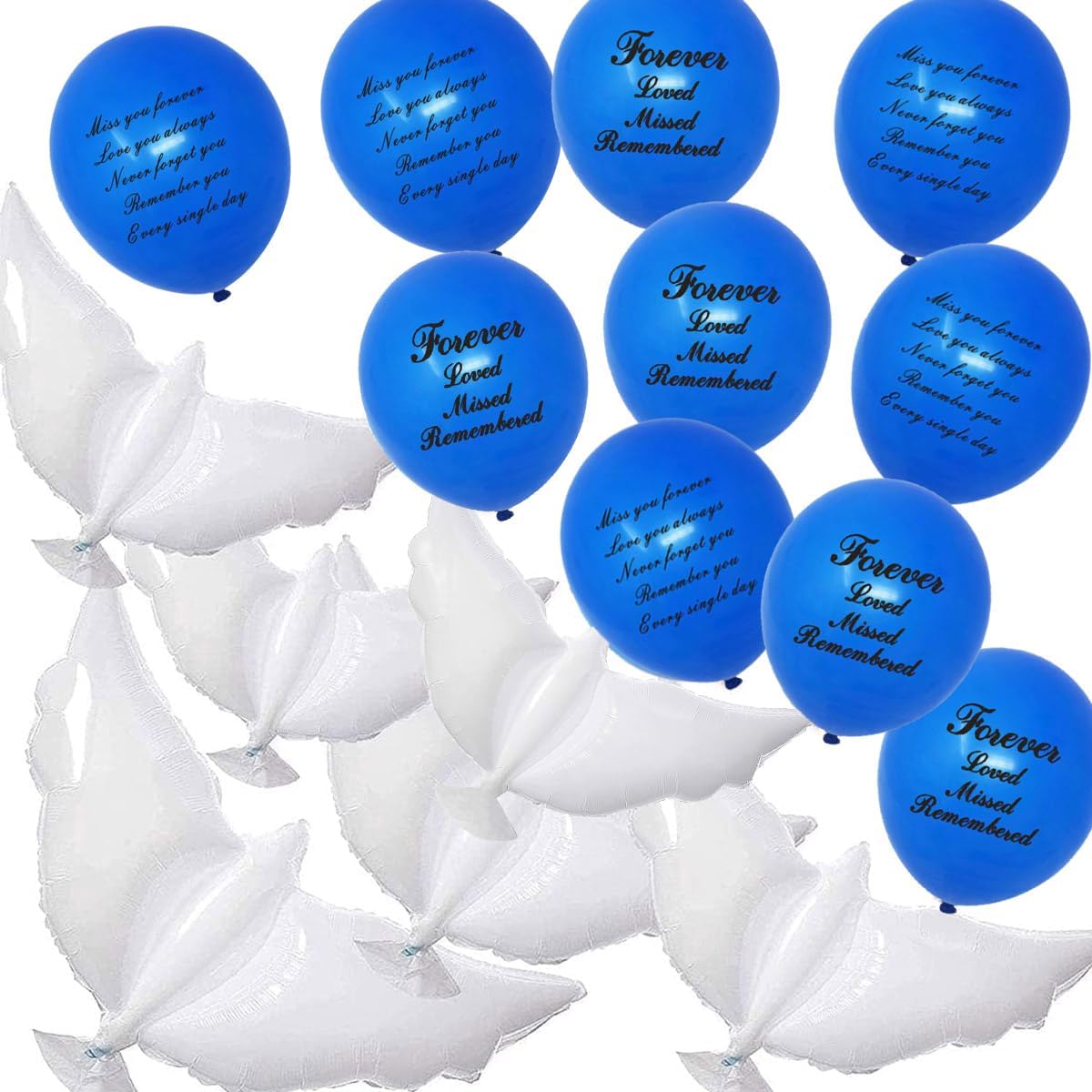 Amazon.com: 12-Pack Dove Balloons Memorial Release in Sky ...