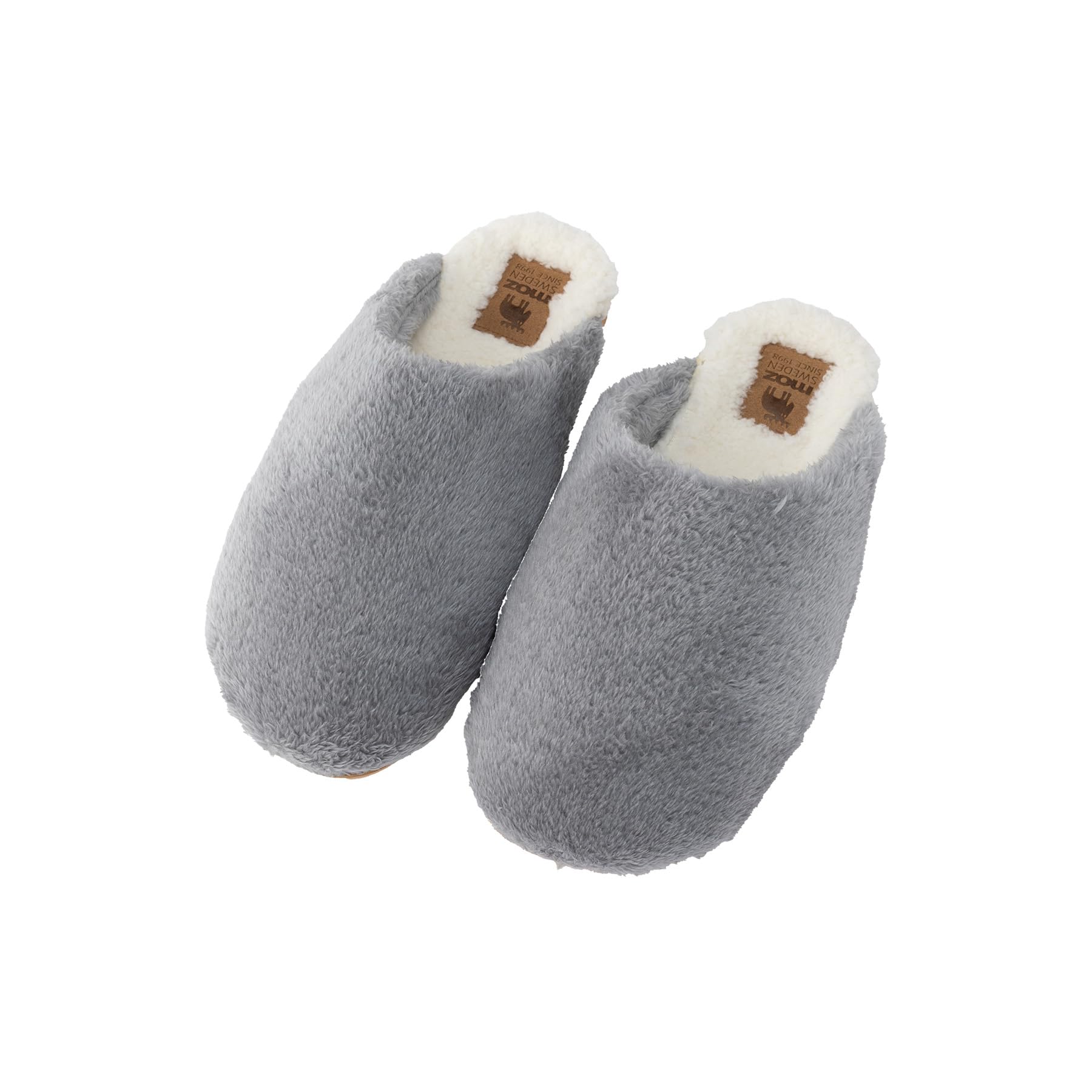 Amazon | [moz モズ] ボアスリッパ L ストーングレー【北欧 ルームシューズ ふわふわ 冬用 室内 暖かい レディース かわいい おしゃれ】 | moz モズ | スリッパ ...