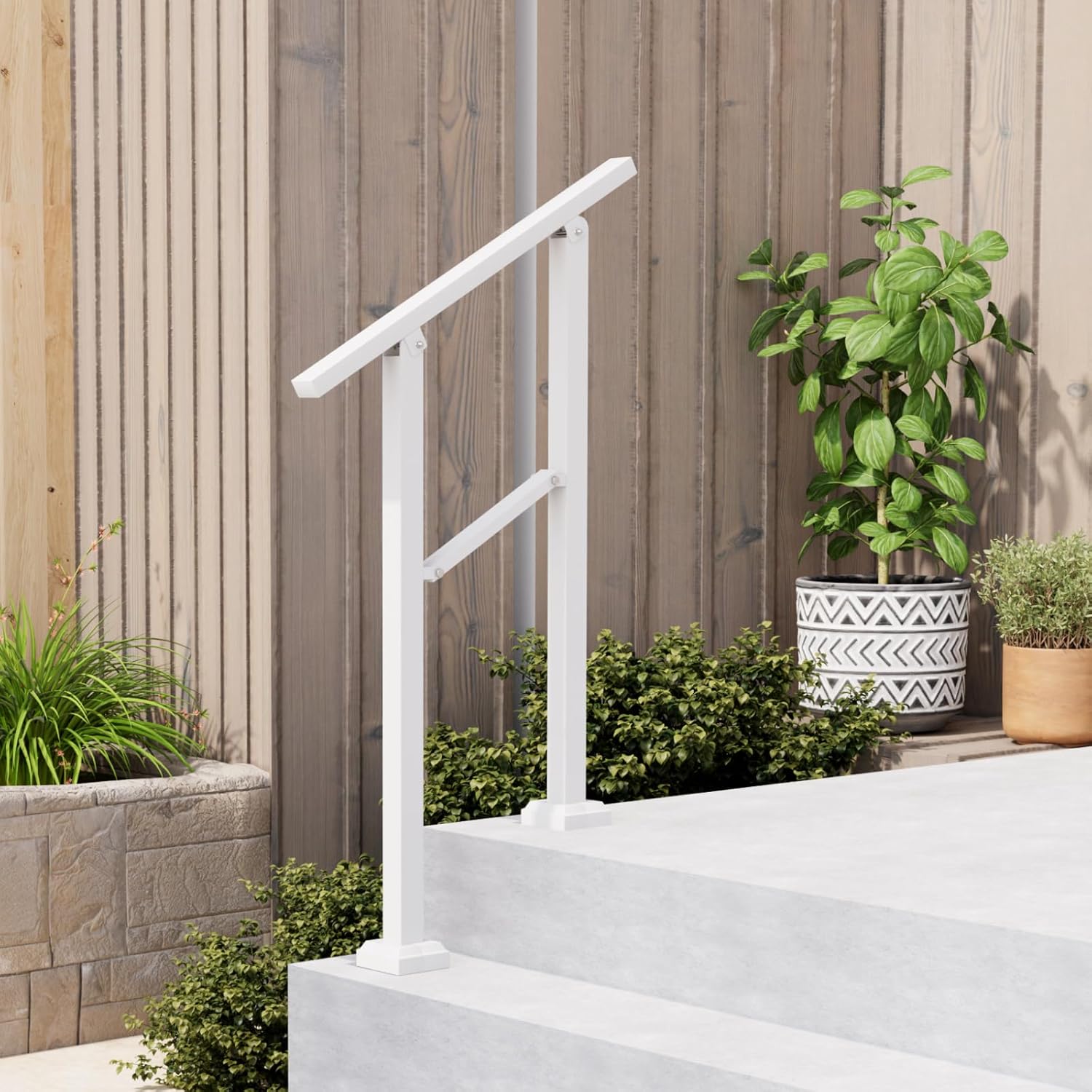 Hand Rails for Outdoor Steps,1-2 Step Railing for Stairs,Adjustable ...