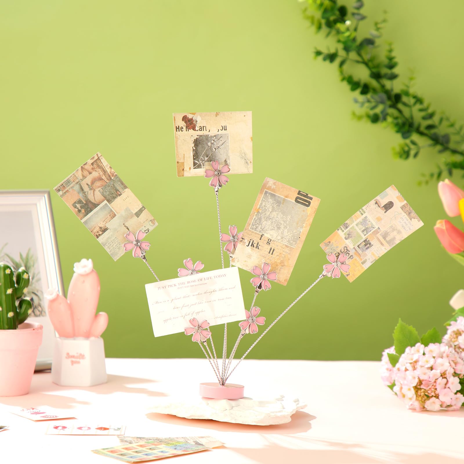 Bridal Shower Wishing Tree Pink Watercolour Floral Wishing Tree