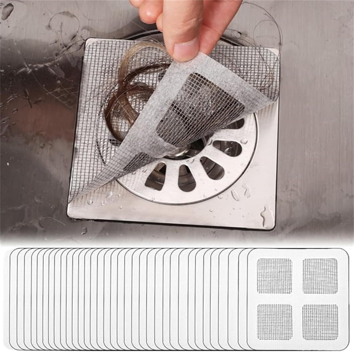 Floor Drain Sticker, 4" X 4"Disposable Floor Drain Sticker 30 PCS/Set ...