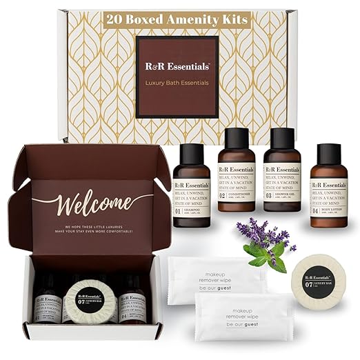 Amazon.com : 20 Display Ready Boxed Amenity Kits with Premium Hotel ...