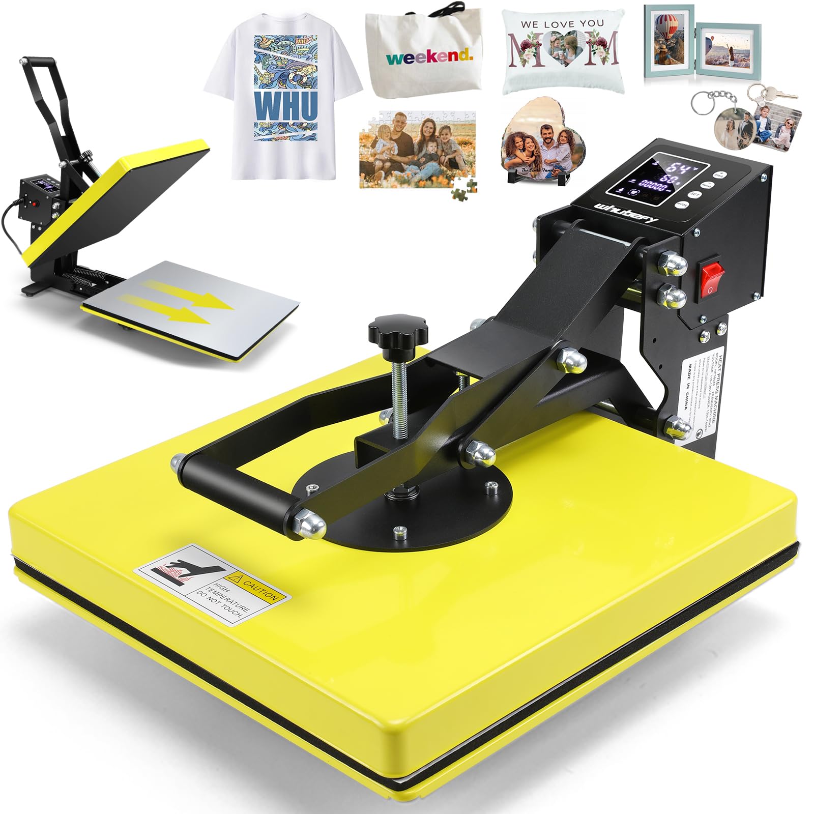 Amazon.com: Whubefy Heat Press 15x15, Slide Out Press Machine for T ...