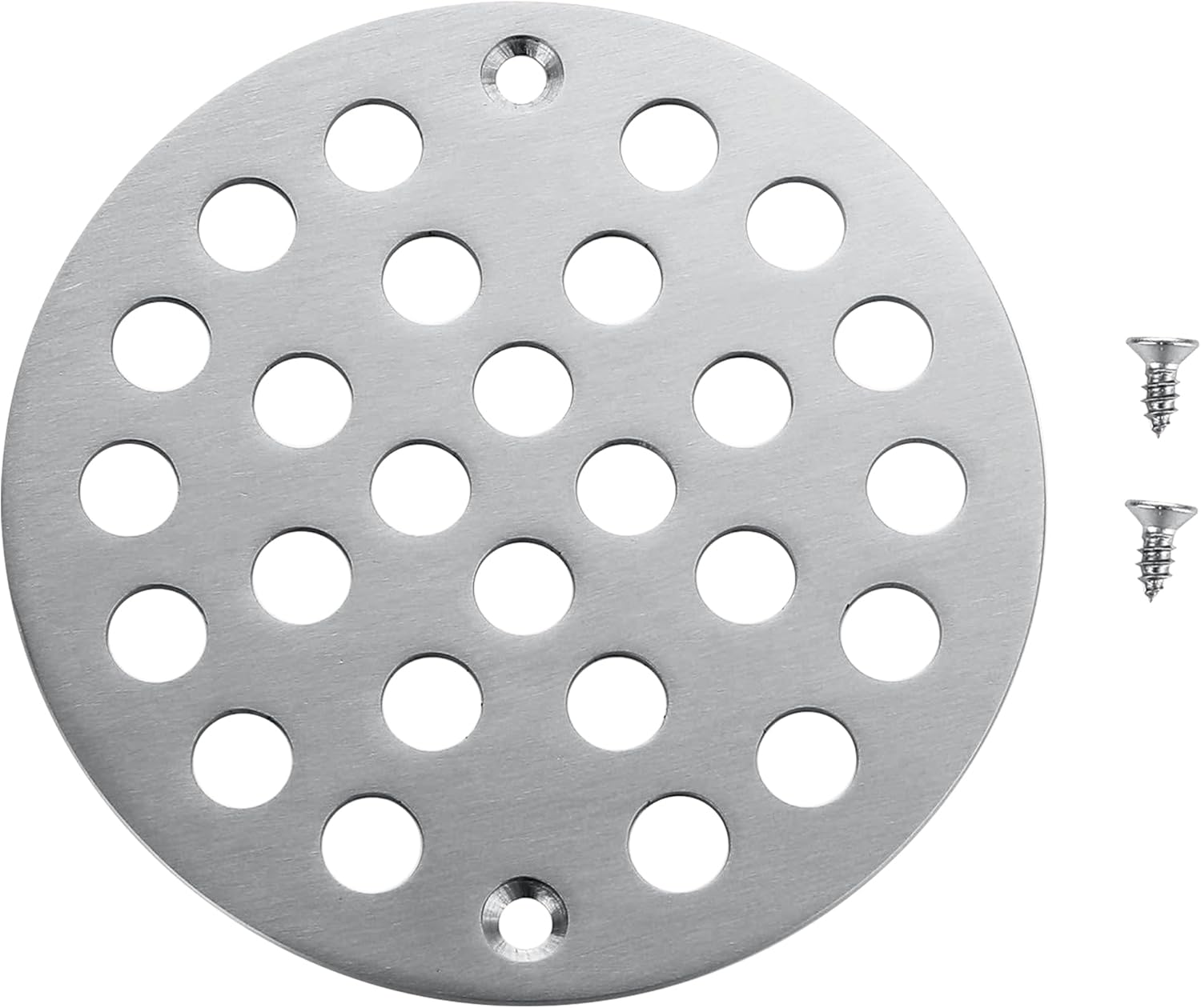 MUZISST 4 Inch Screw-in Round Shower Drain Cover,Shower Drain Hair ...