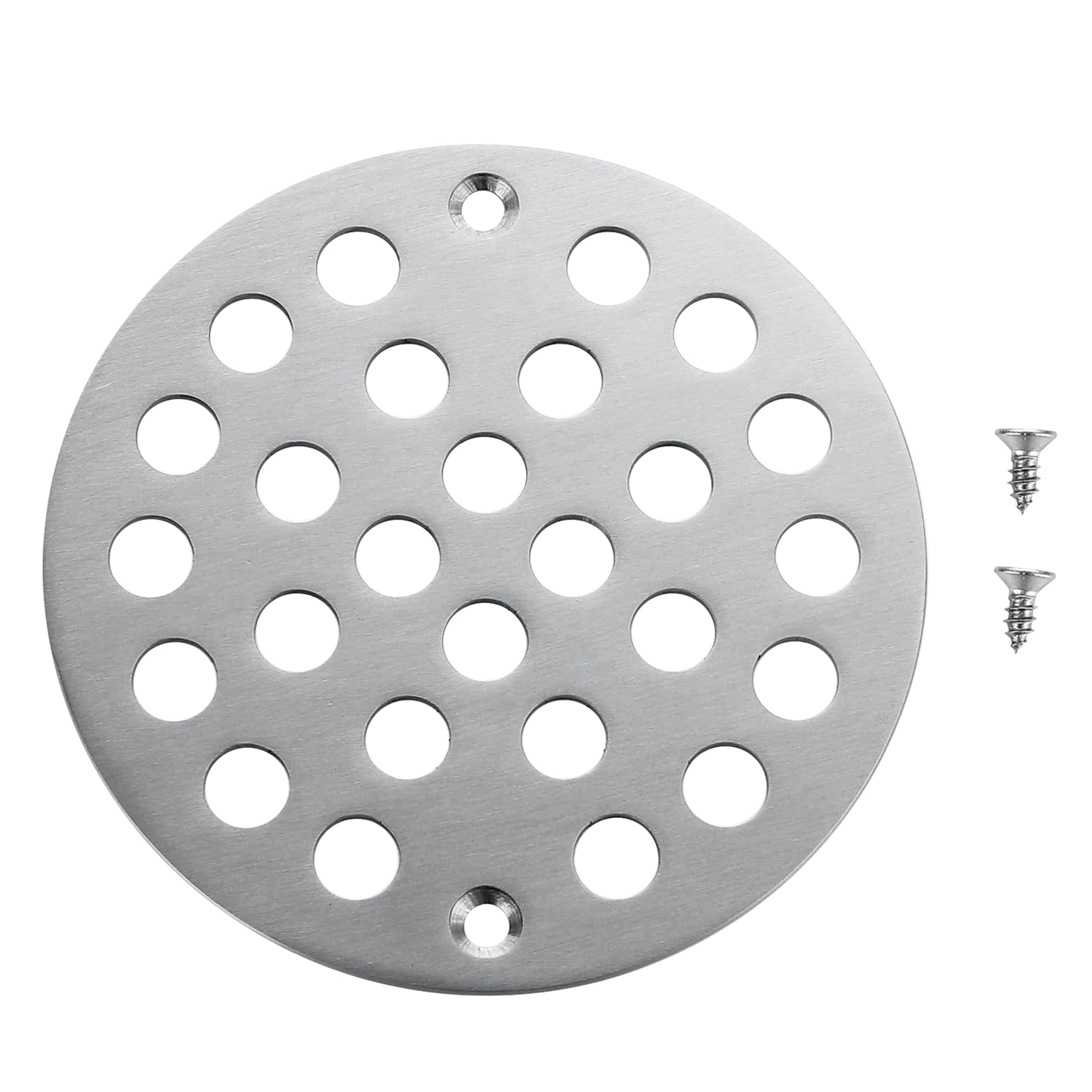 MUZISST 4 Inch Screw-in Round Shower Drain Cover,Shower Drain Hair ...