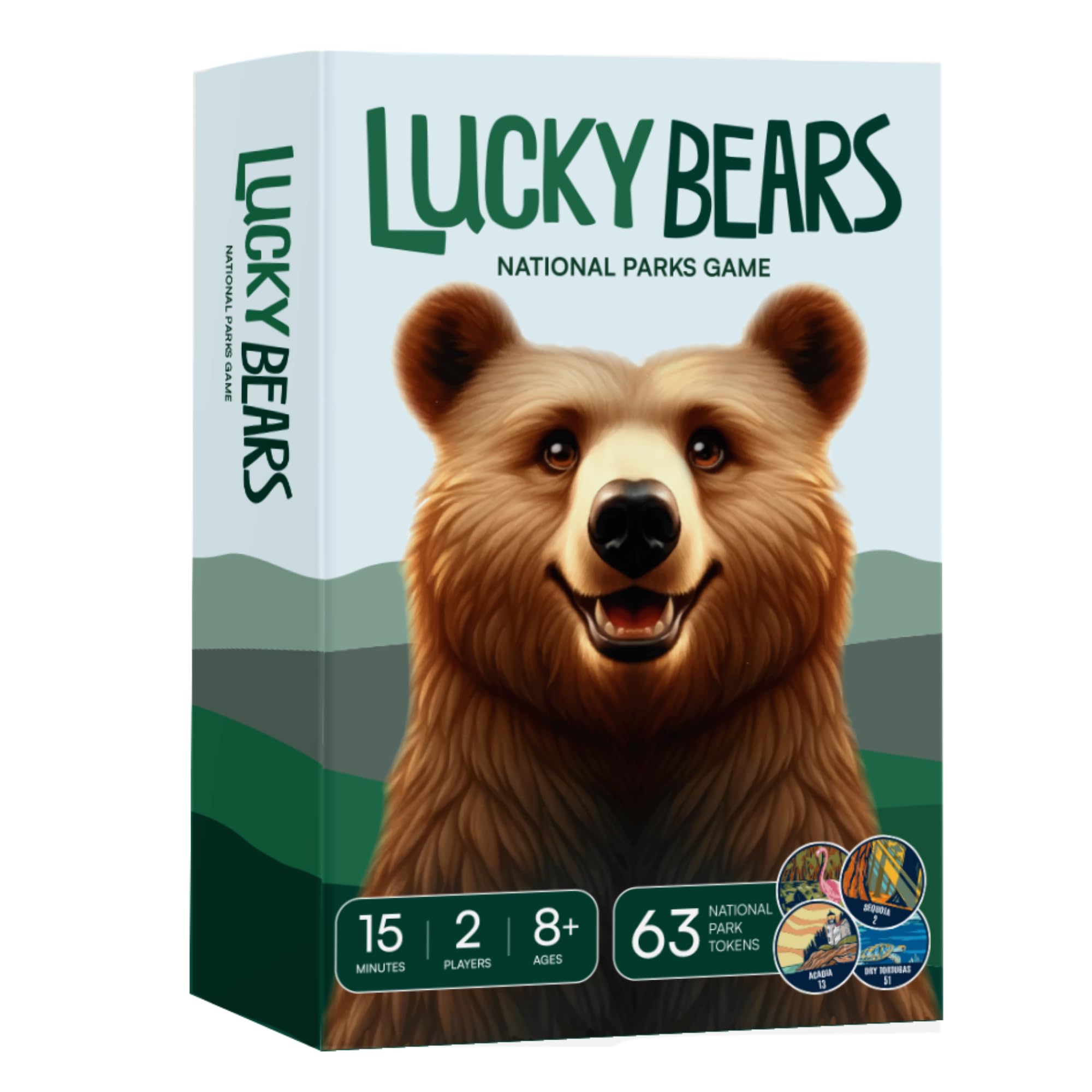 Amazon.com: LUCKY BEARS National Parks Board Game | Collectible Token Game Set | Fun and Fast ...