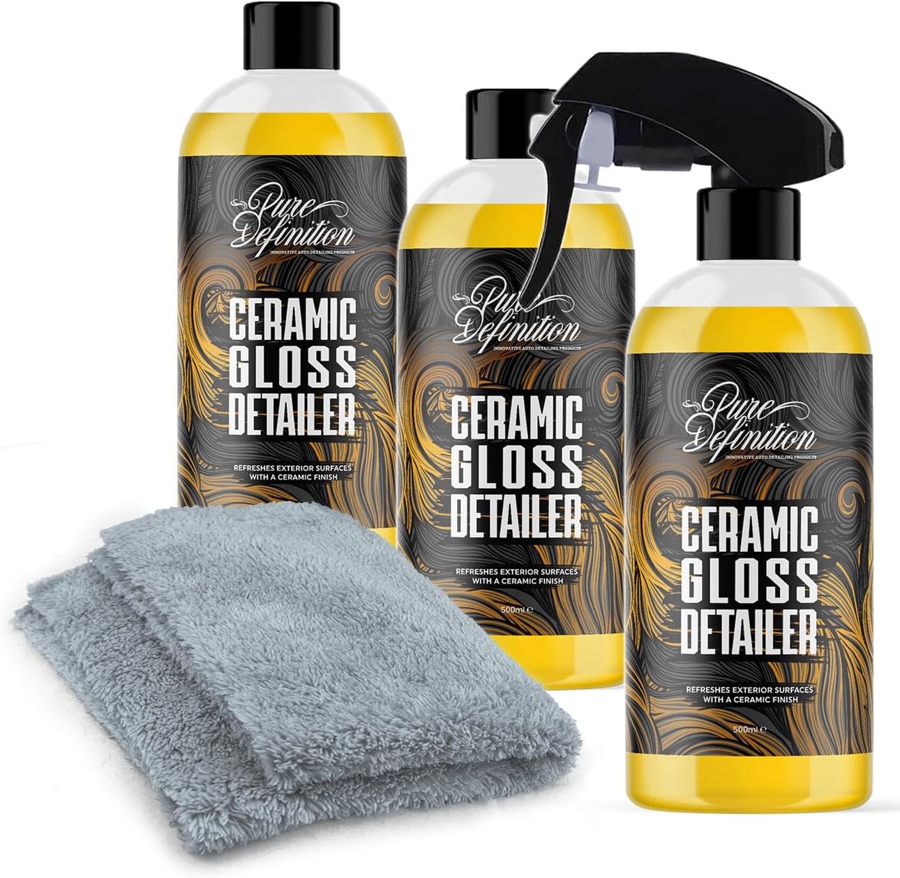 Ceramic Detailer Car Wax Gloss Spray Sealant Coating Vehicle Water ...