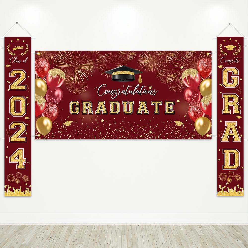 Avezano 2024 Graduation Party Decoration Banner Set Congratulation ...