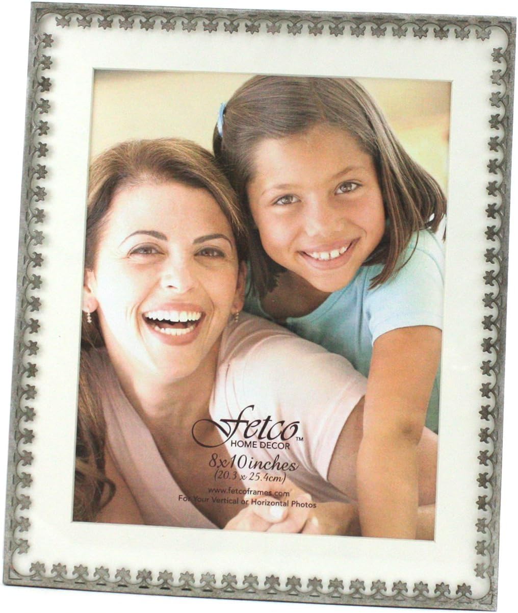 Amazon.com - Fetco Home Decor Montverde Pewter Photo Frame, 8 by 10 ...