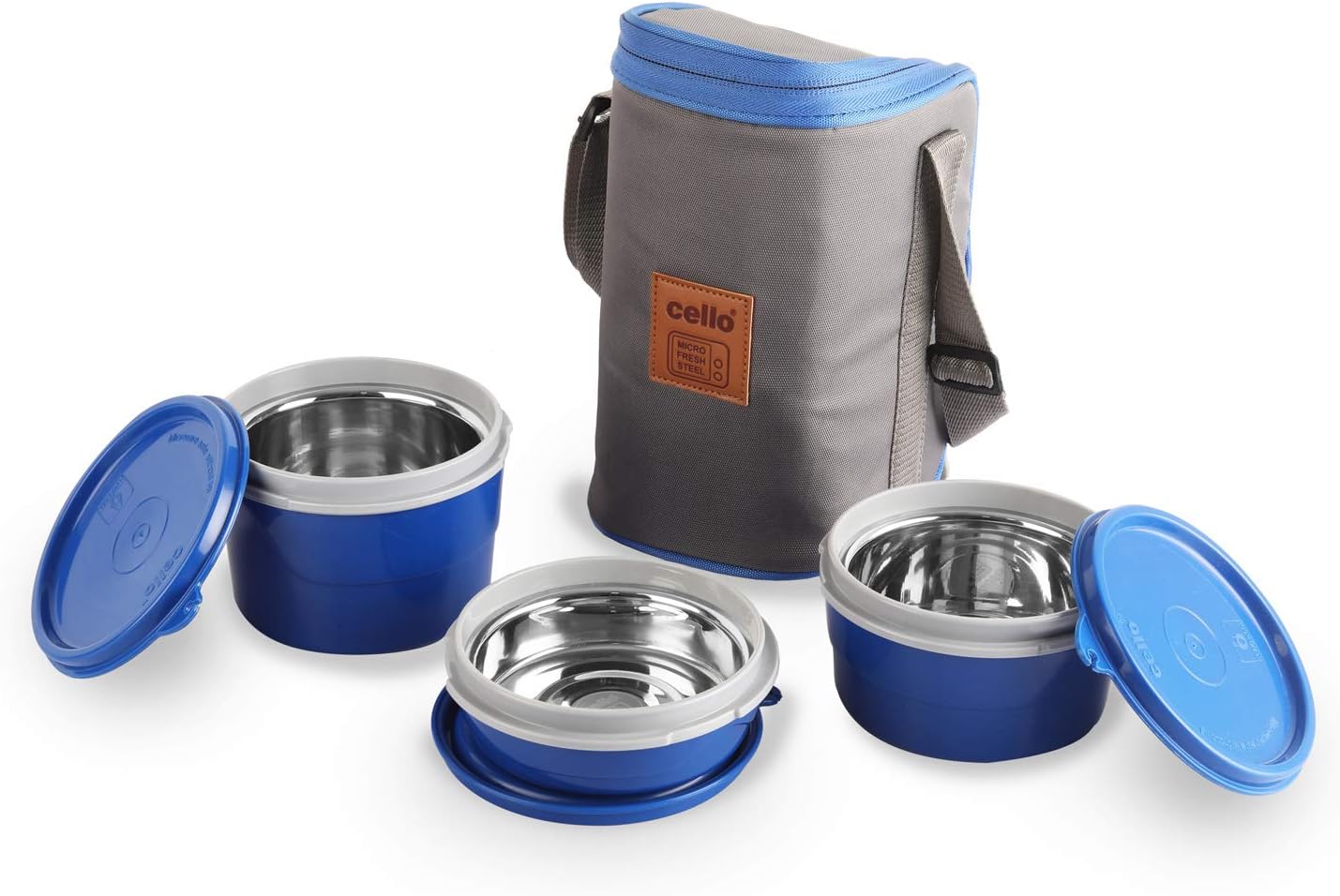 Buy Attro Fresho Stainless Steel Double Wall Lunch Box, Airtight & Leak ...