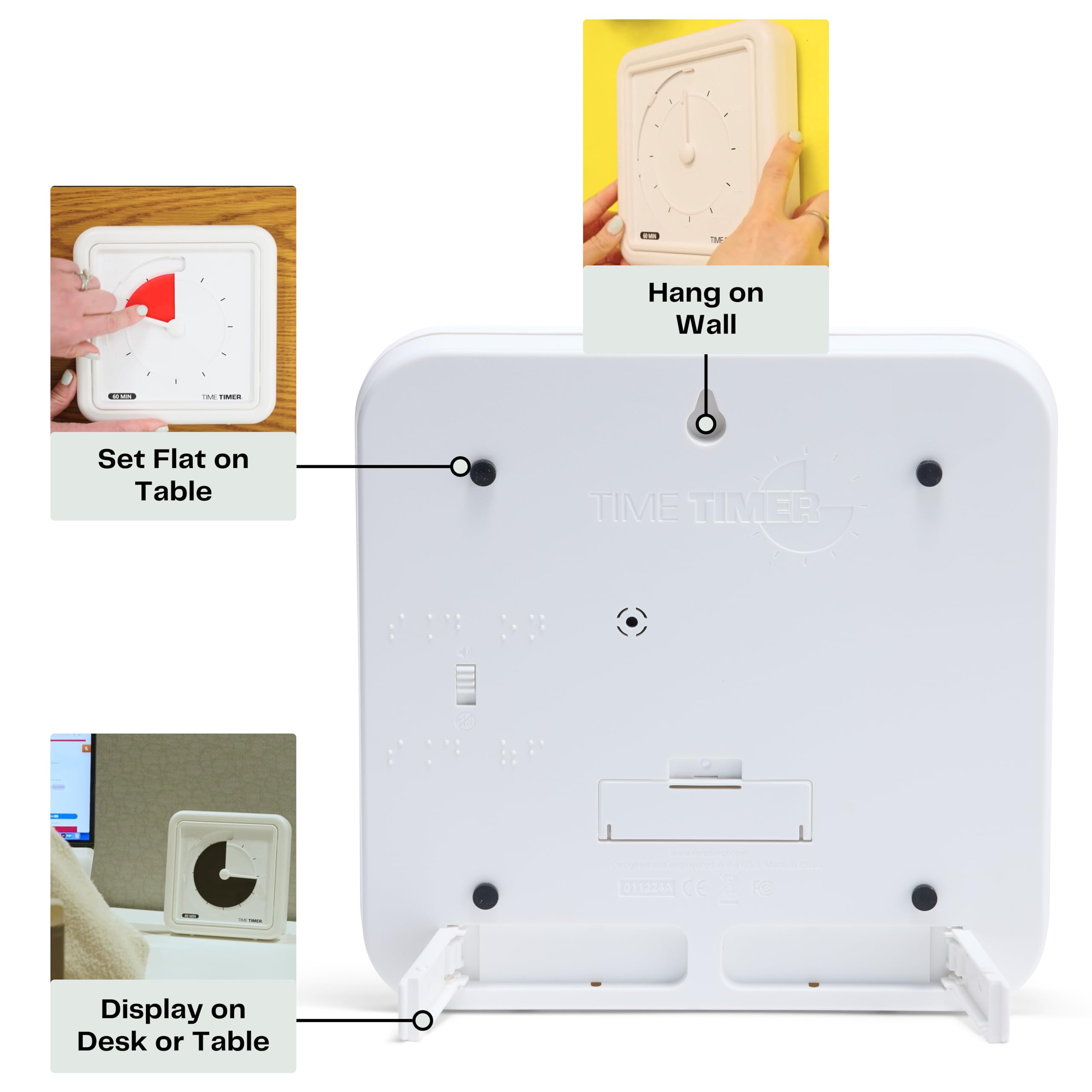 Snapklik.com : Time Timer Numberless Braille 8-Inch Visual Timer 60 ...