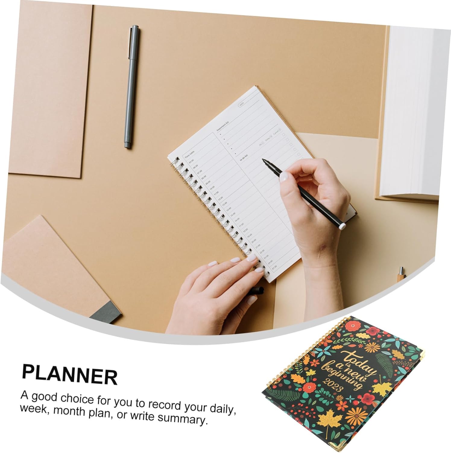 STOBOK 1 Set Planning Notebook Spiral Notepads Desk Calendars Office ...
