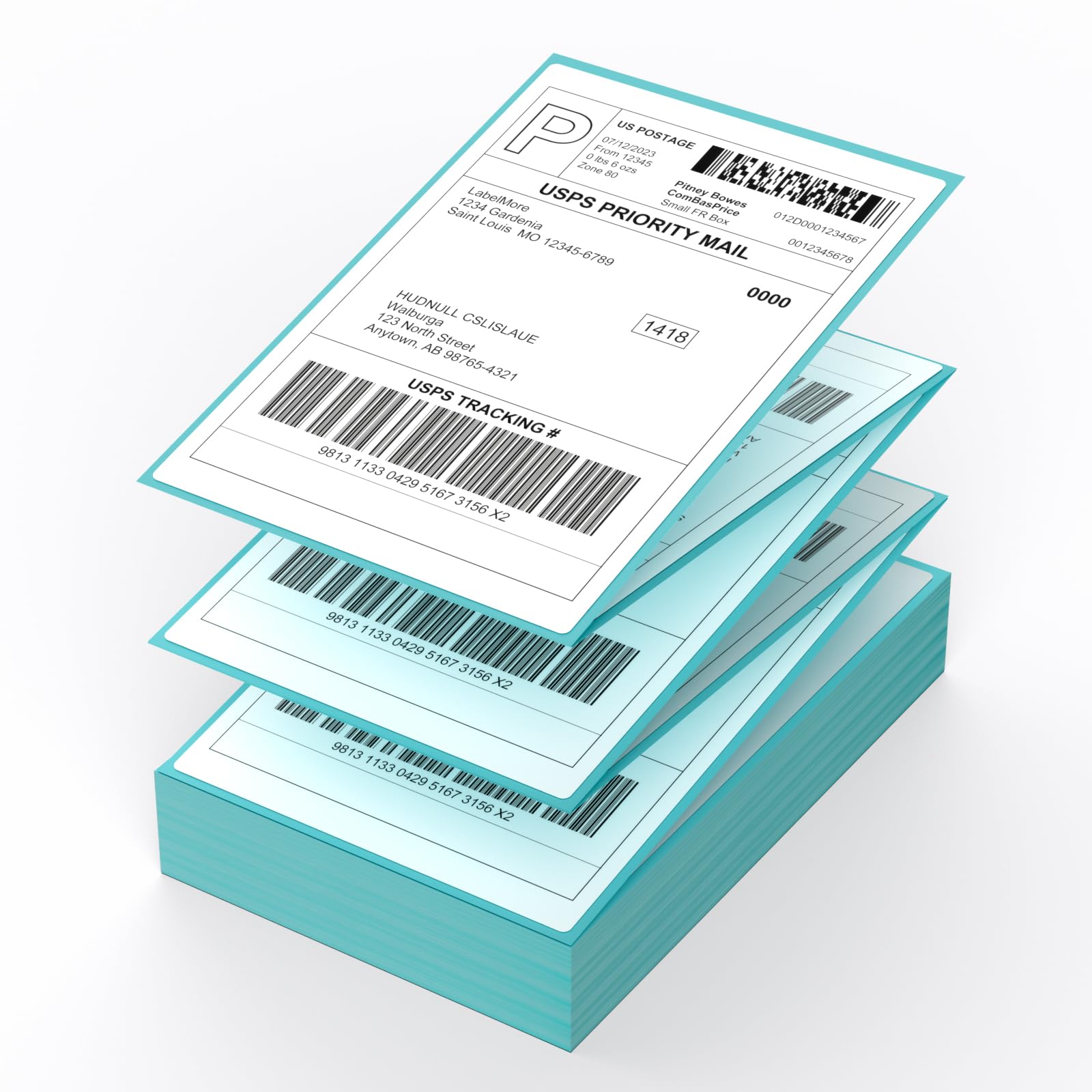 Snapklik.com : LabelMore 250 Labels Fanfold 4 X 6 Thermal Labels ...