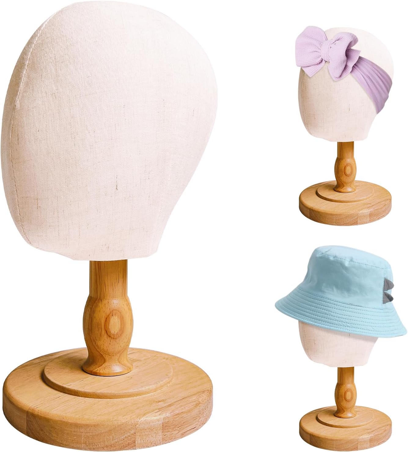 Amazon.com: CHADWICK UnPinnable Baby Mannequin Head, Wig Head Stand for ...