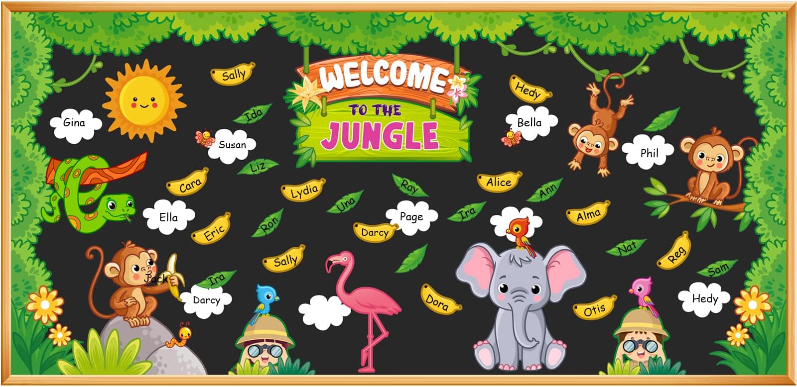 Jungle Bulletin Board Safari Animal Cutouts Animal Cutouts Jungle ...