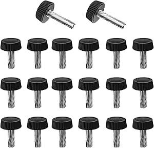Leliafleury M4*20 Knurled Thumb Screws 30Pcs Knurled Clamping Knobs ...
