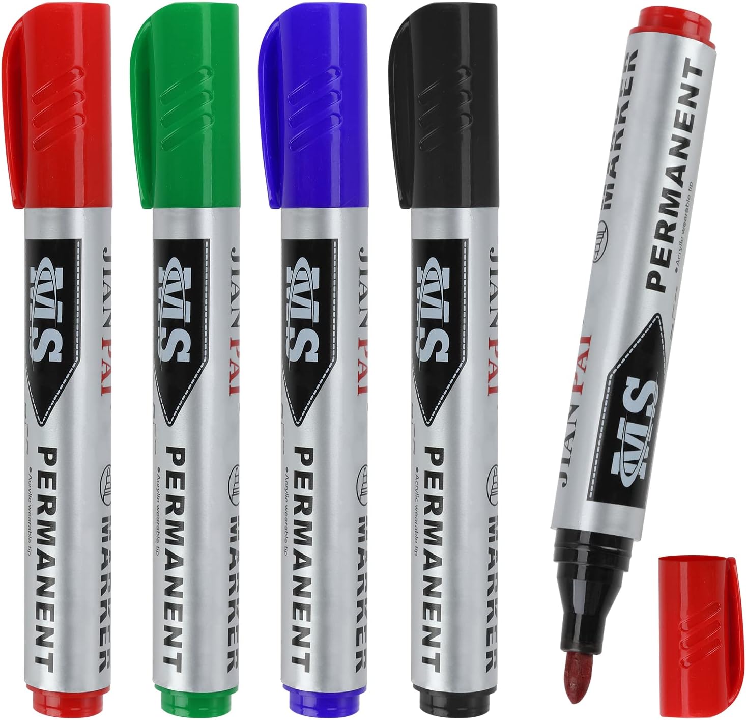 Pack Of 8 Coloured Permanent Markers : Amazon.co.uk: Stationery ...