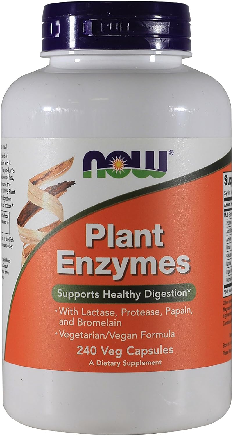 Amazon.com: Now Foods, Plant Enzymes, 240 Vegetarian Capsules : Health ...