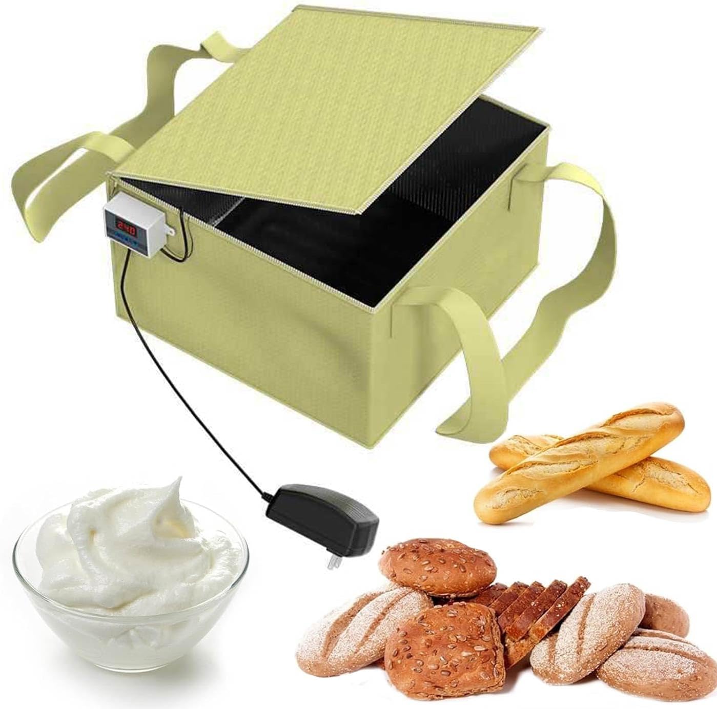 Dough Proofer with Heater,Versatile Dough Proofer,Precise Temperature ...