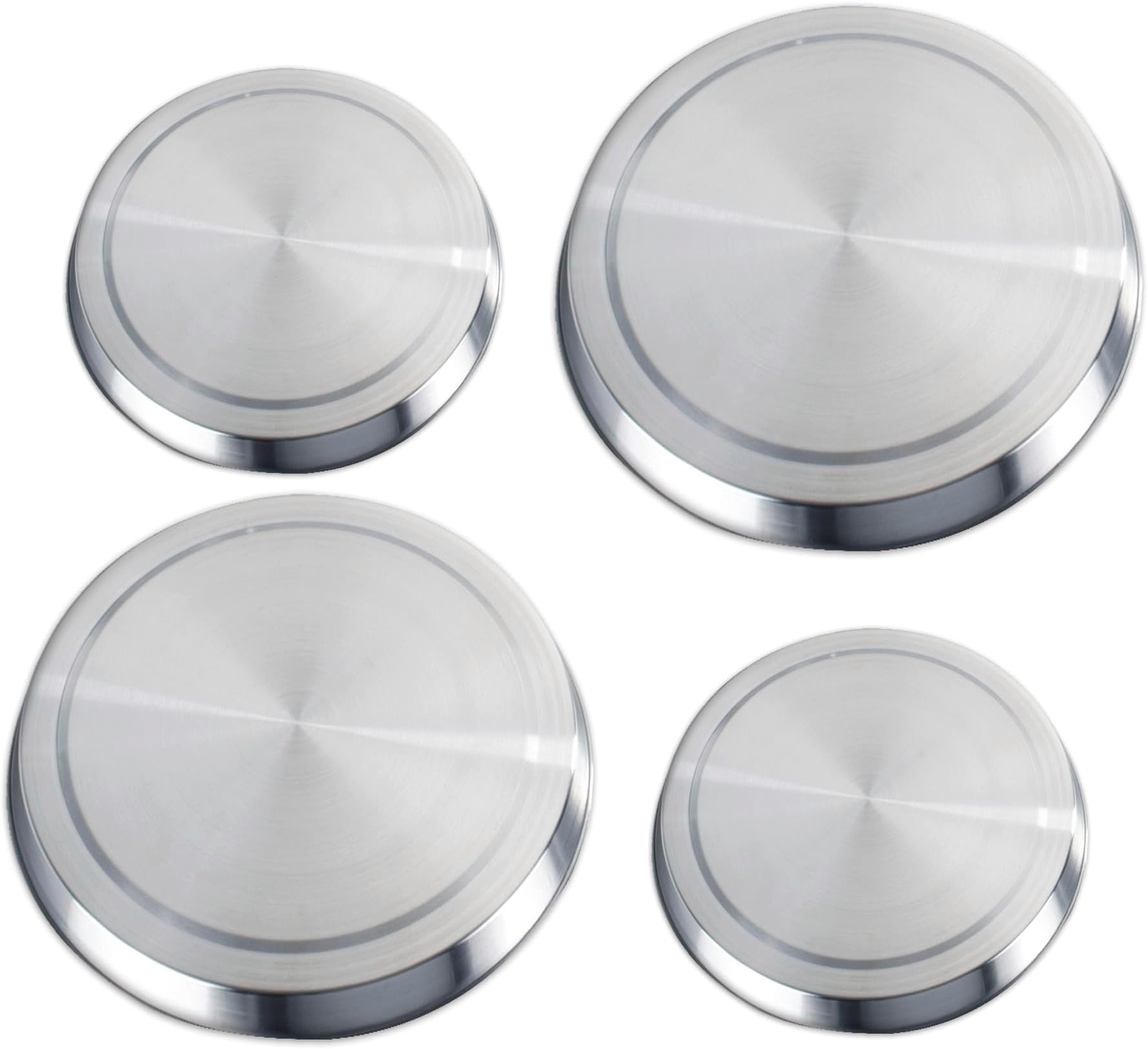 HI Haushalt International Lot de 4 Cache-plaques de Cuisson en Acier ...