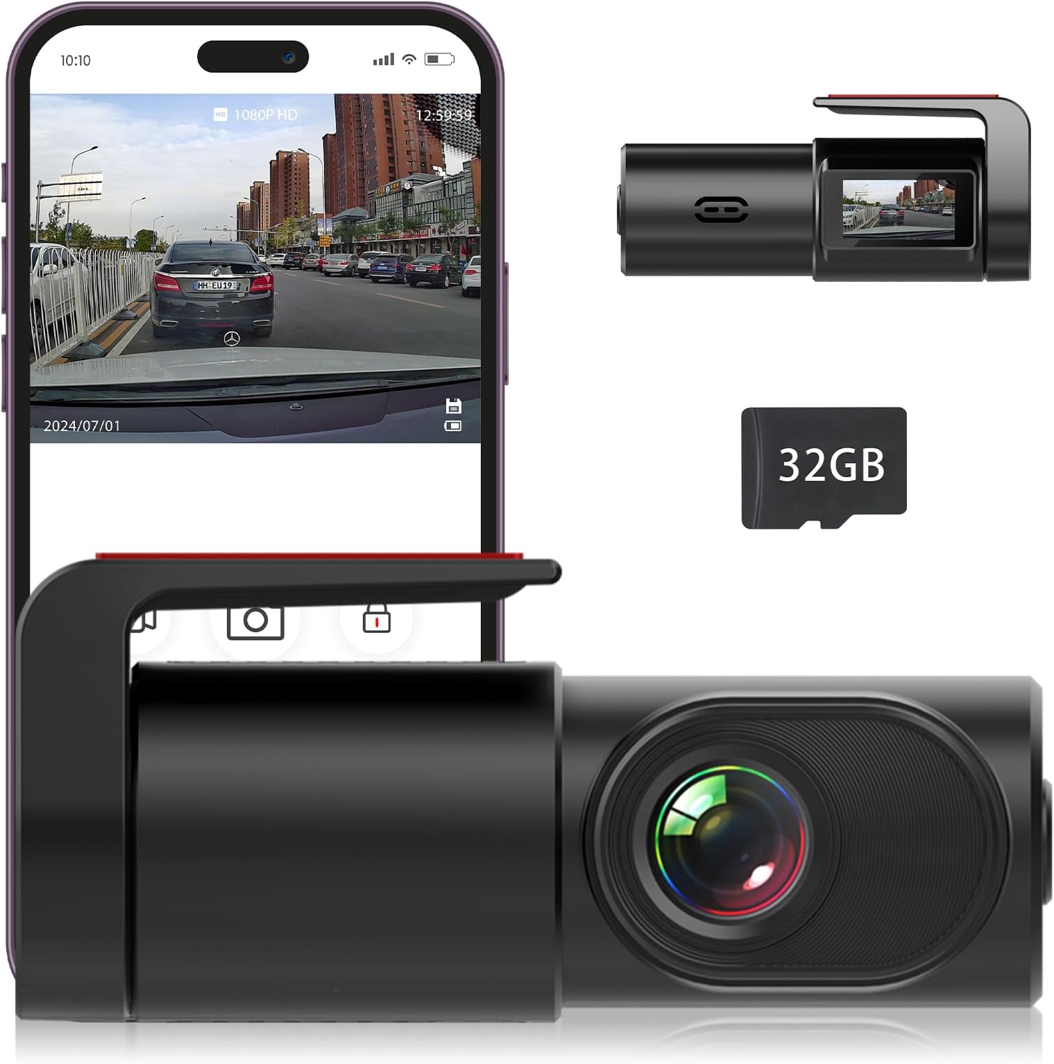 Amazon.com: Dash Cam Front 1080P for Cars,1080P Mini Car Dash Camera ...