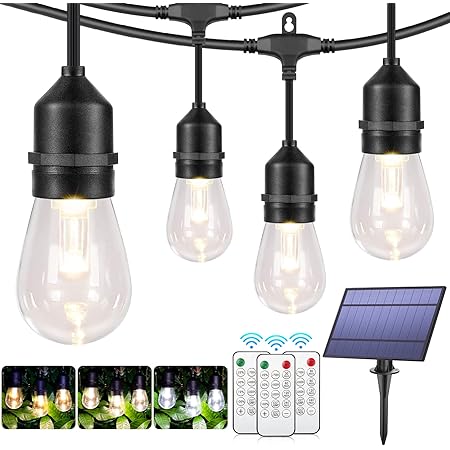 Solar String Lights, MagicPro 15 LED Light Bulbs Solar String Light ...