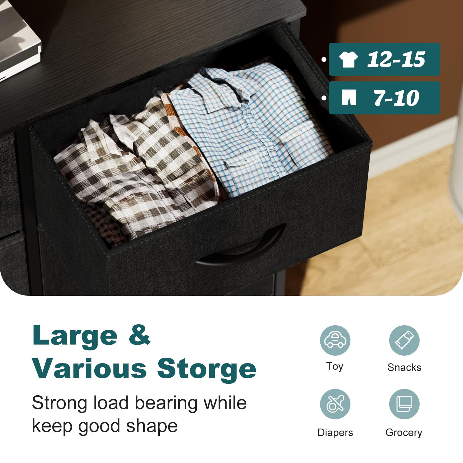 Snapklik.com : SMUG Dresser For Bedroom, Tall Dresser