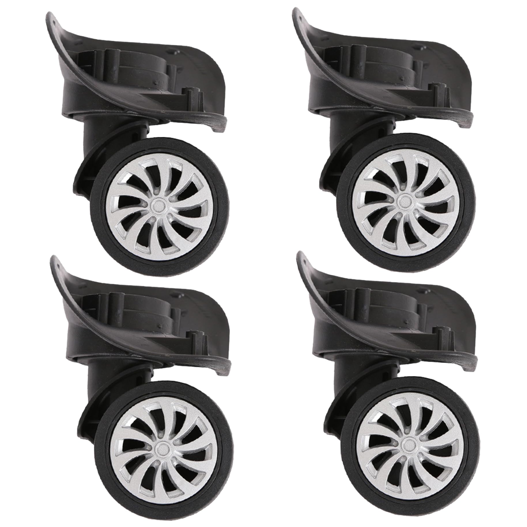 QWDSGFWS 4pcs Luggage Suitcase Wheels Replacement Kit, Spinner Plastic ...