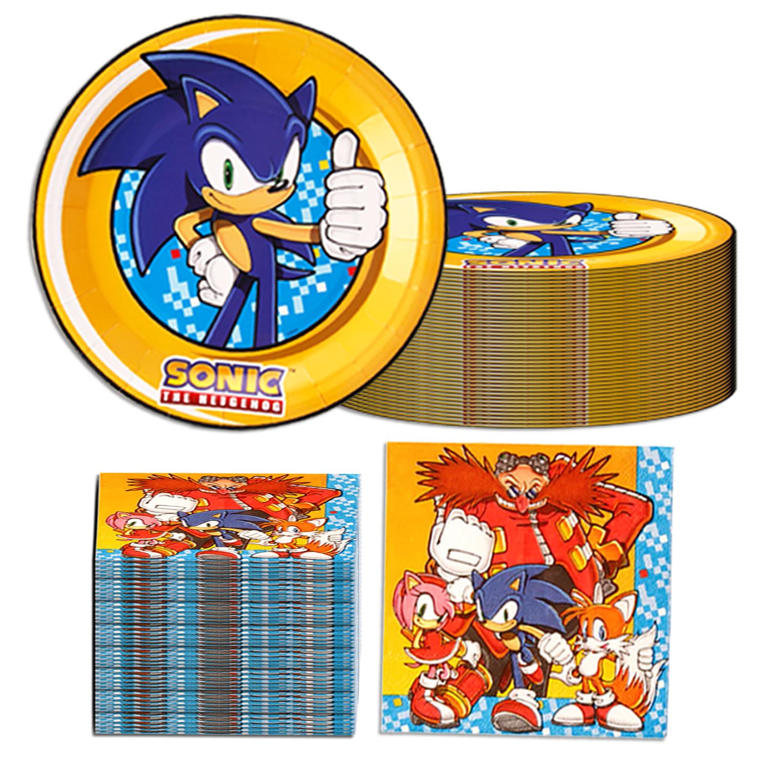 Amazon.com: Sonic The Hedgehog Birthday Party Kits - Bulk Set of 40 ...