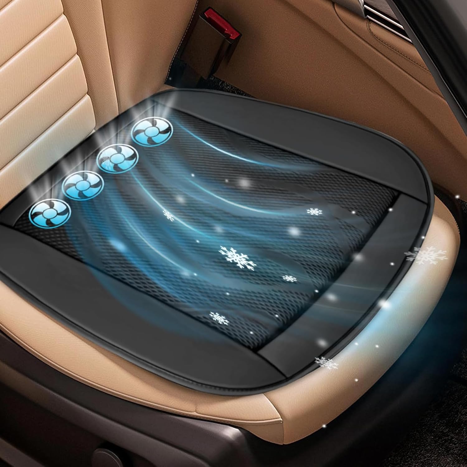 Amazon.com: Practisol USB Cooling Seat Cover Car Office Chair Cooling ...