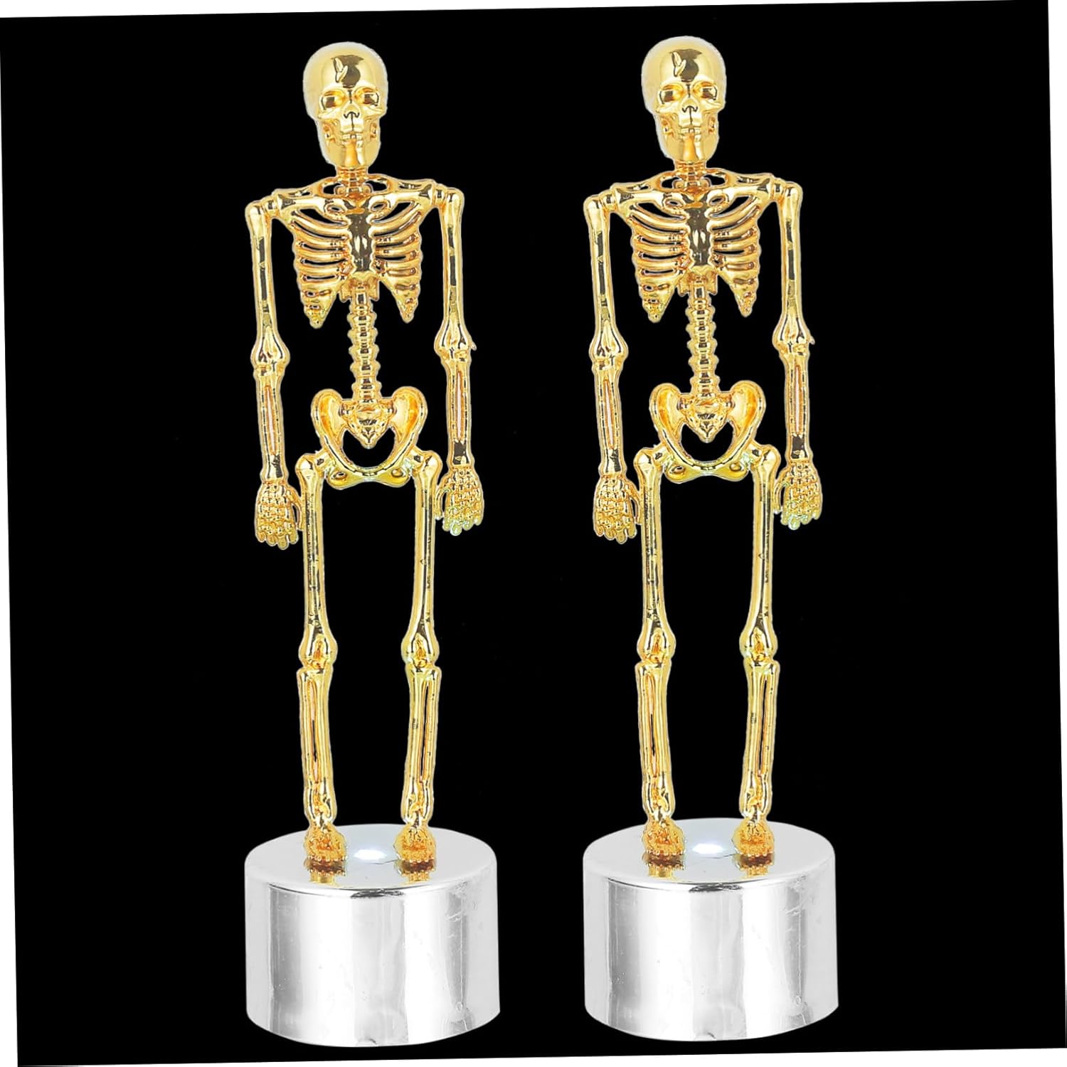 CRILSTYLEO 2pcs Skull Lamp Ornaments Standing Skeleton Luminous Lamp ...