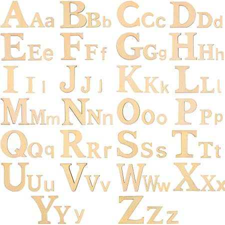 Amazon.com: 1 Inch 1048 Pieces Wood Letters for Crafts Unfinished ...
