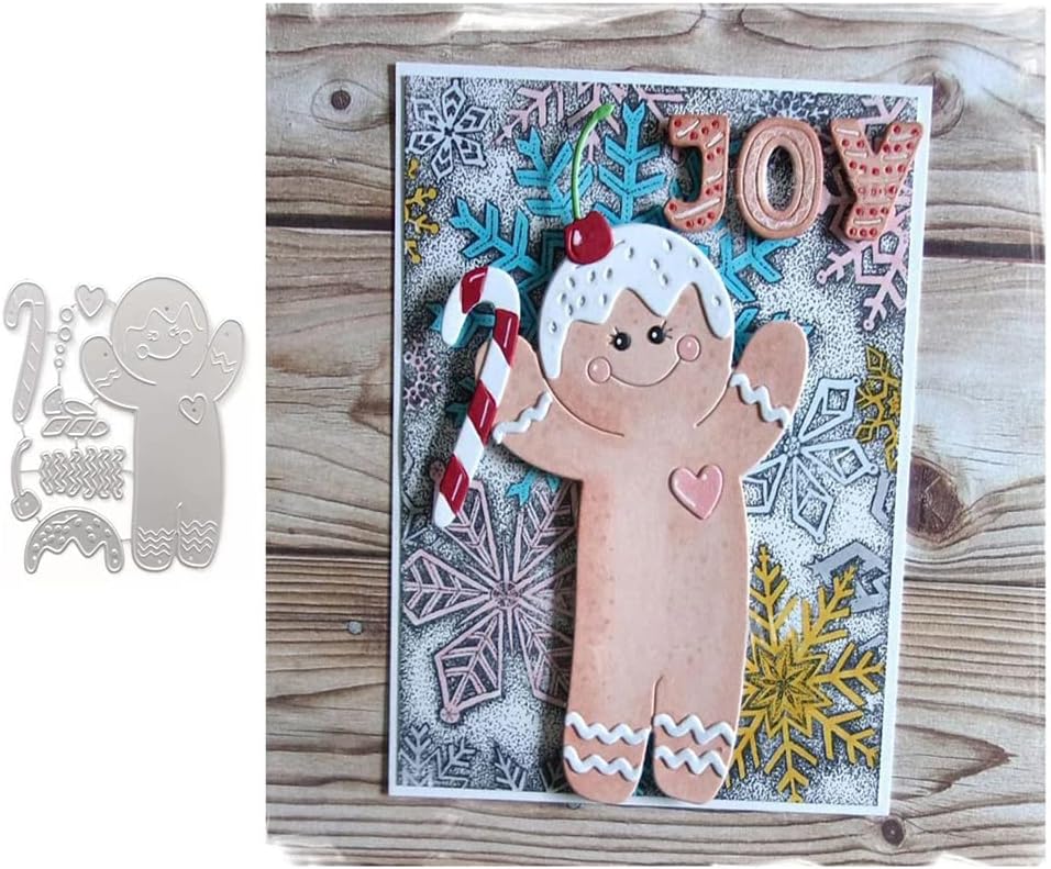 Amazon.com: Gingerbread Man Metal Die Cuts, Gingerbread Man Candy ...