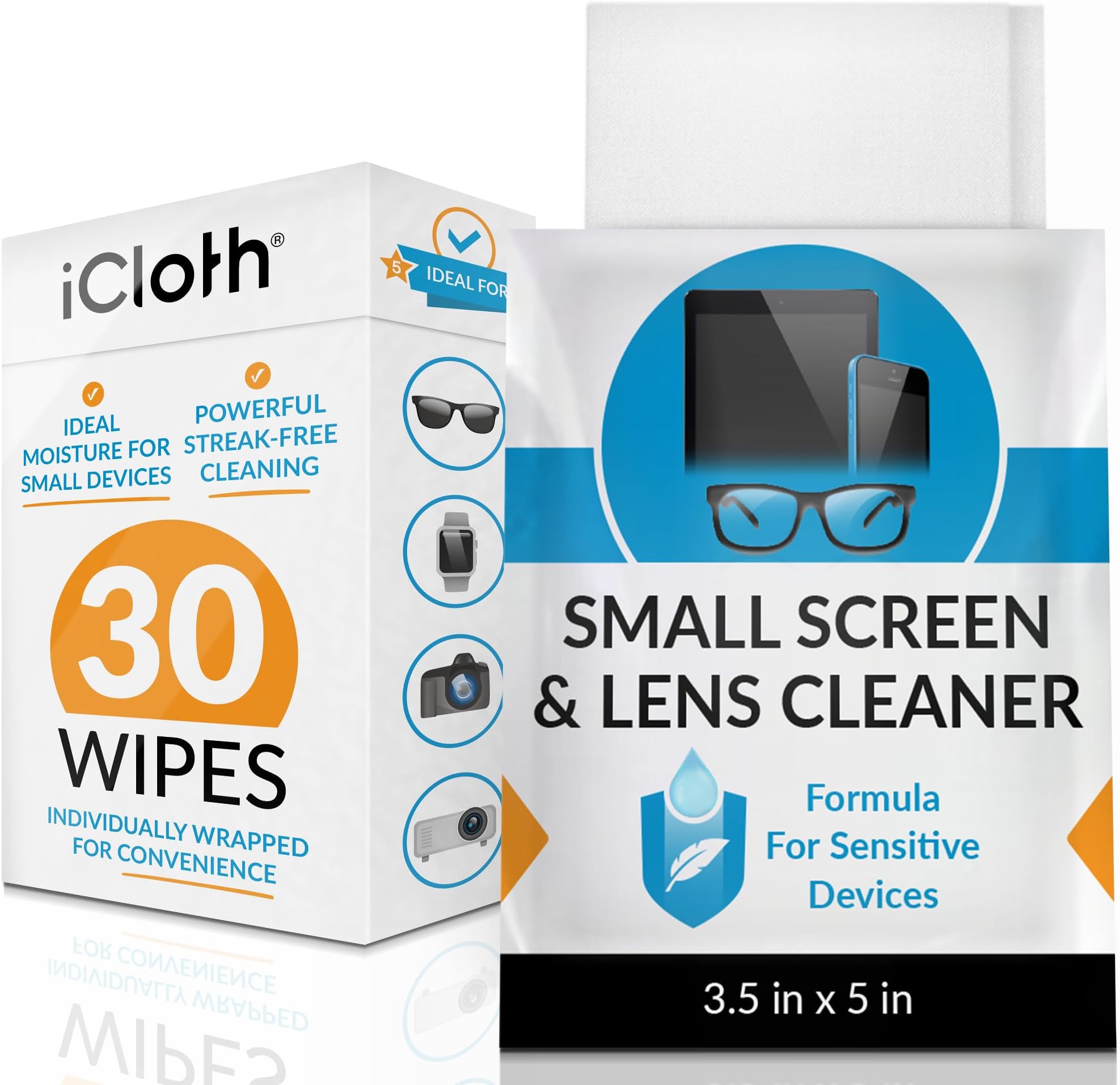 Amazon.com: iCloth Eyeglass Cleaning Wipes: Easy and Fast Lens Cleaning ...